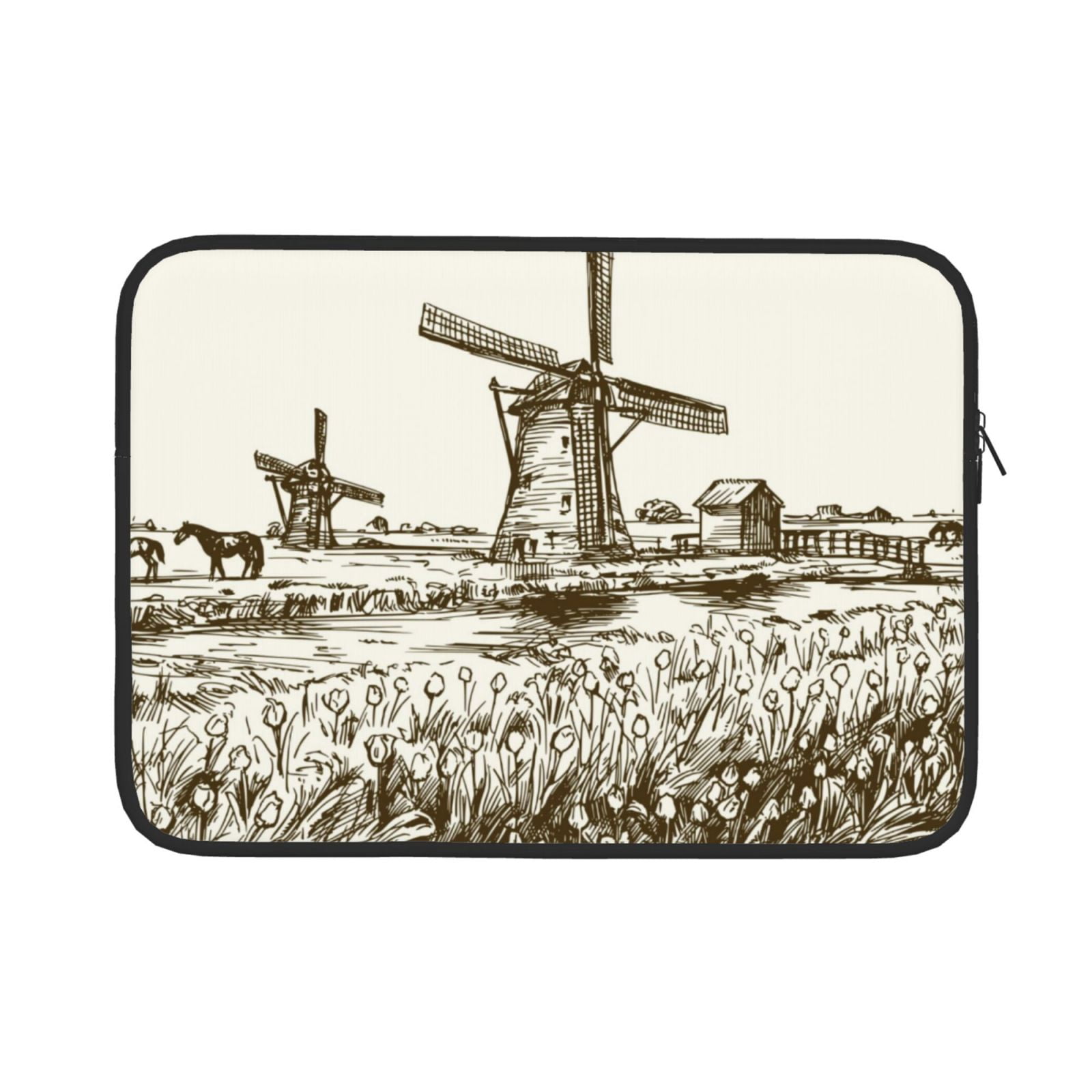 Bingfone Dutch Windmill Laptop Sleeve Case 13 inch , 360° Protective ...
