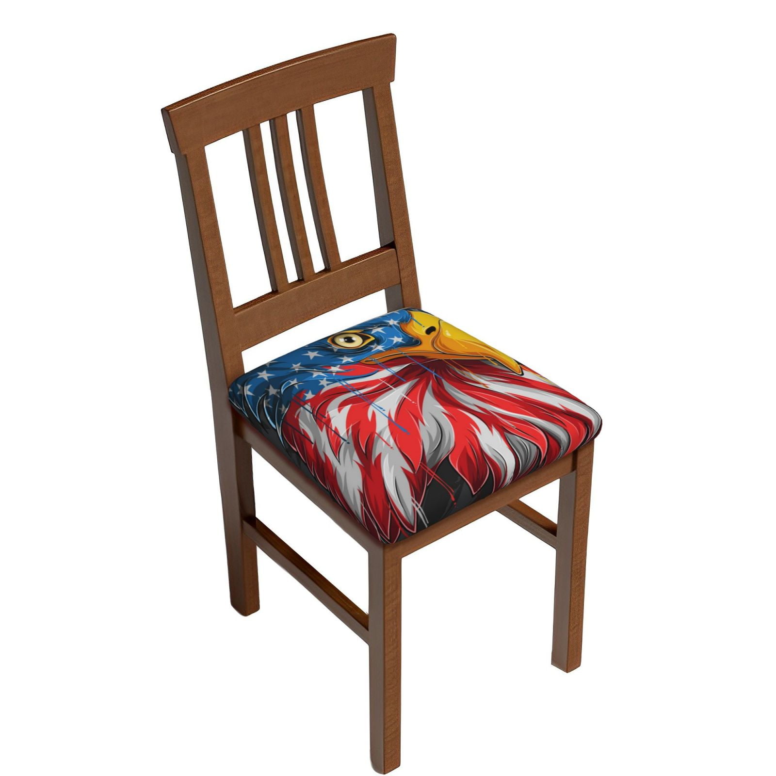 Bingfone Eagle Head With American Flag Restaurant Chair Seat Covers ...