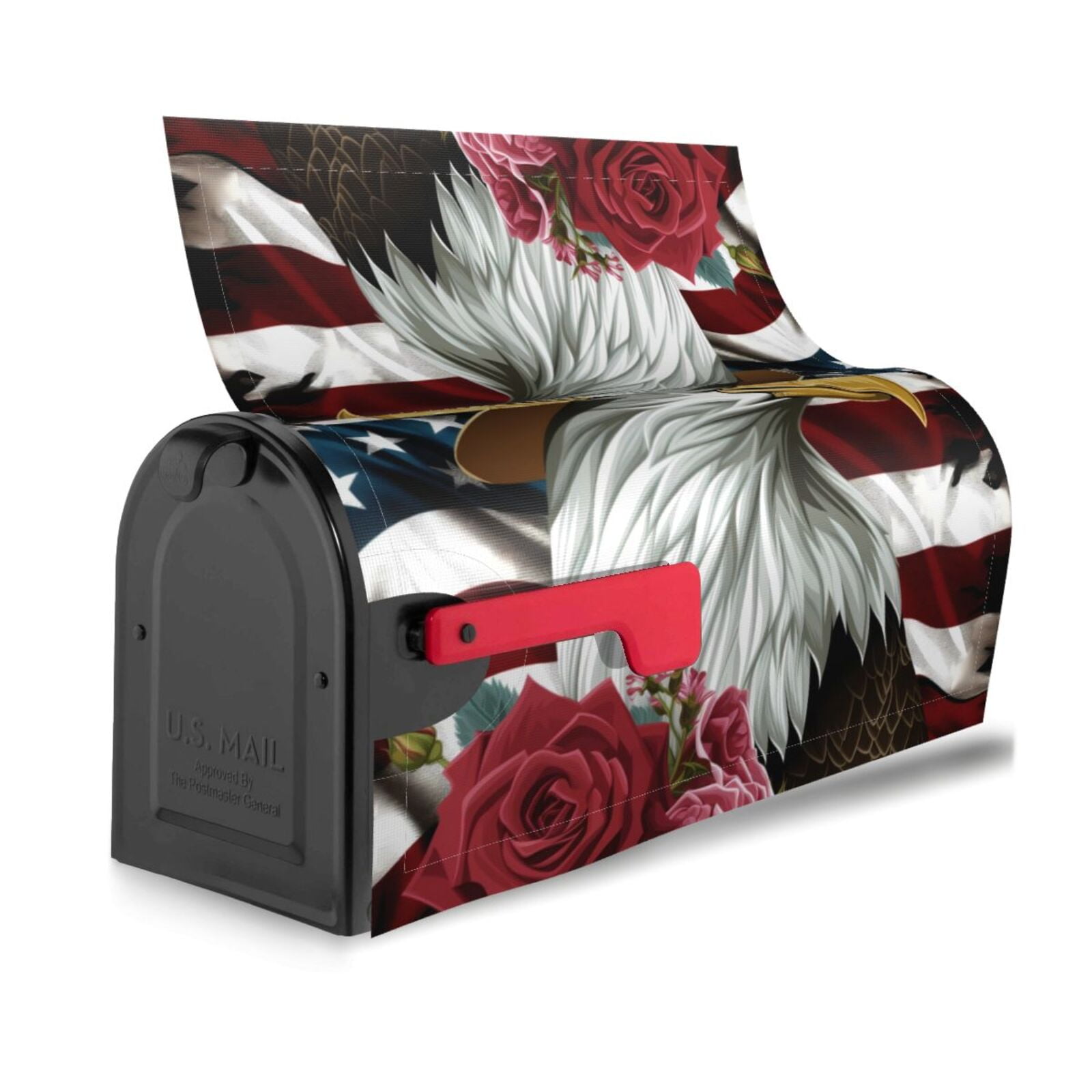 Bingfone Eagle With Hat And Roses Magnetic Mailbox Cover Standard Size ...