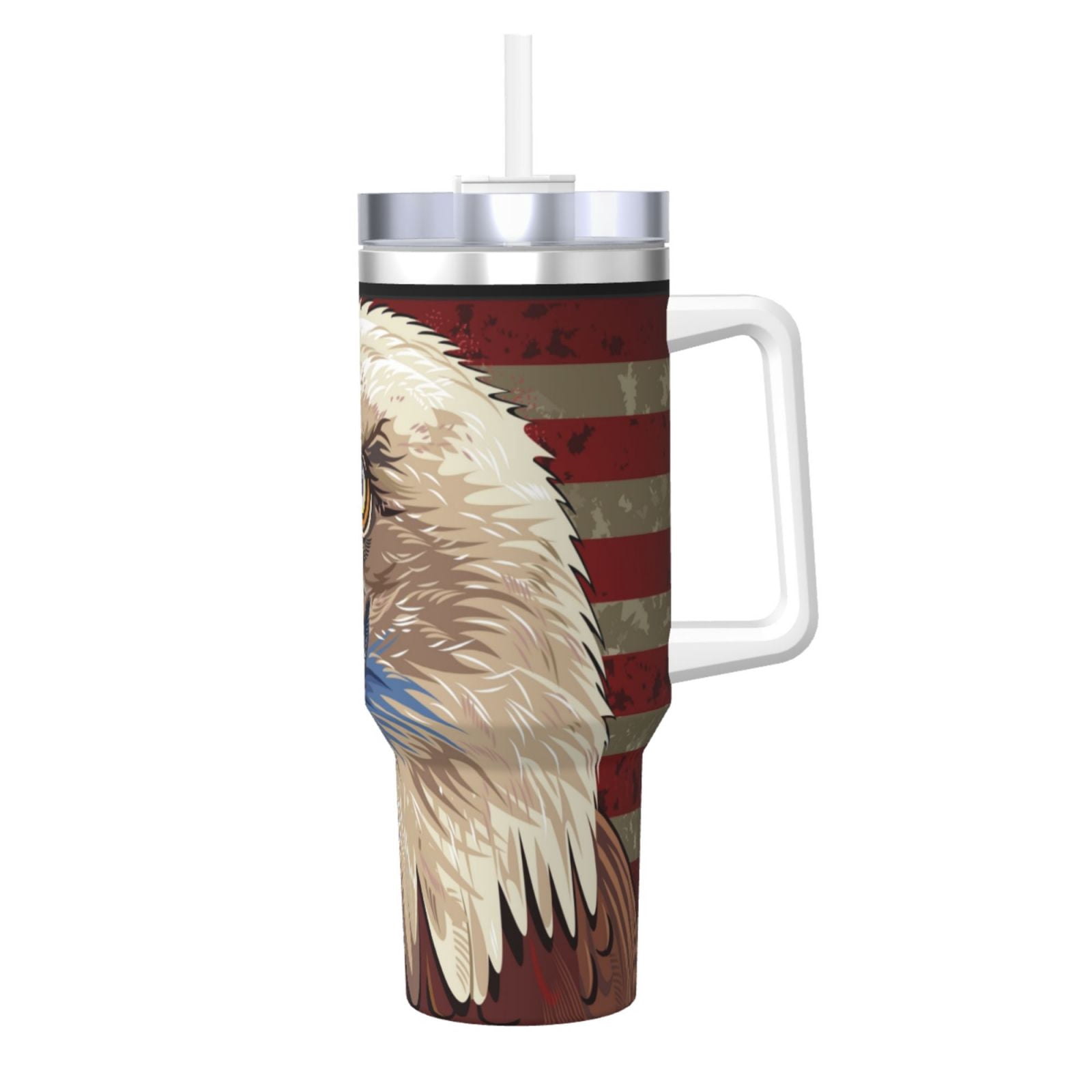 Bingfone Eagle With USA Flags for 40 Oz Stainless Steel Travel Mug ...