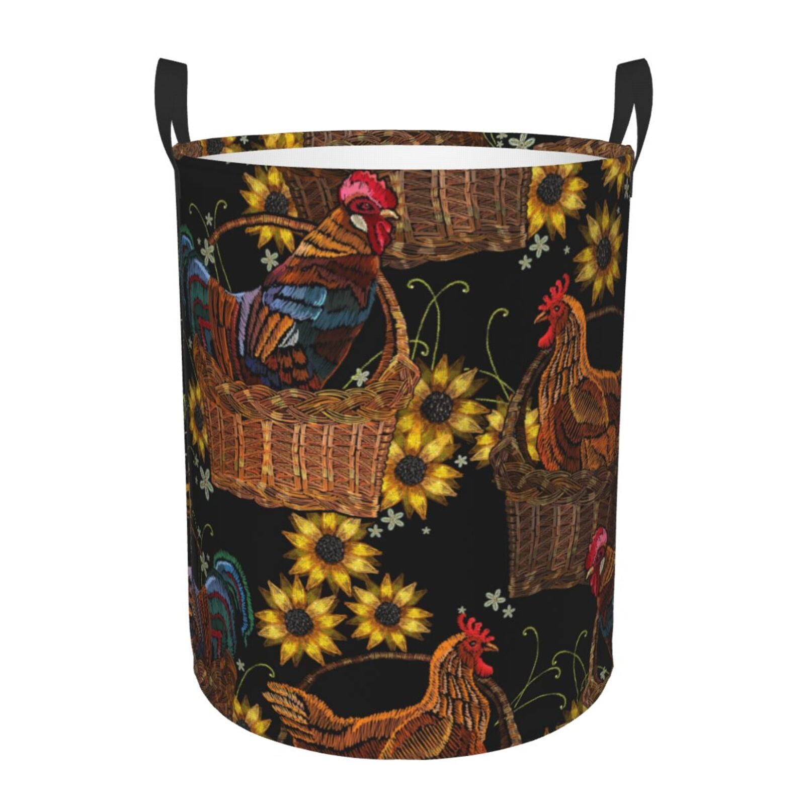 Bingfone Embroidery Chicken Rooster And Sunflowers Waterproof Foldable ...