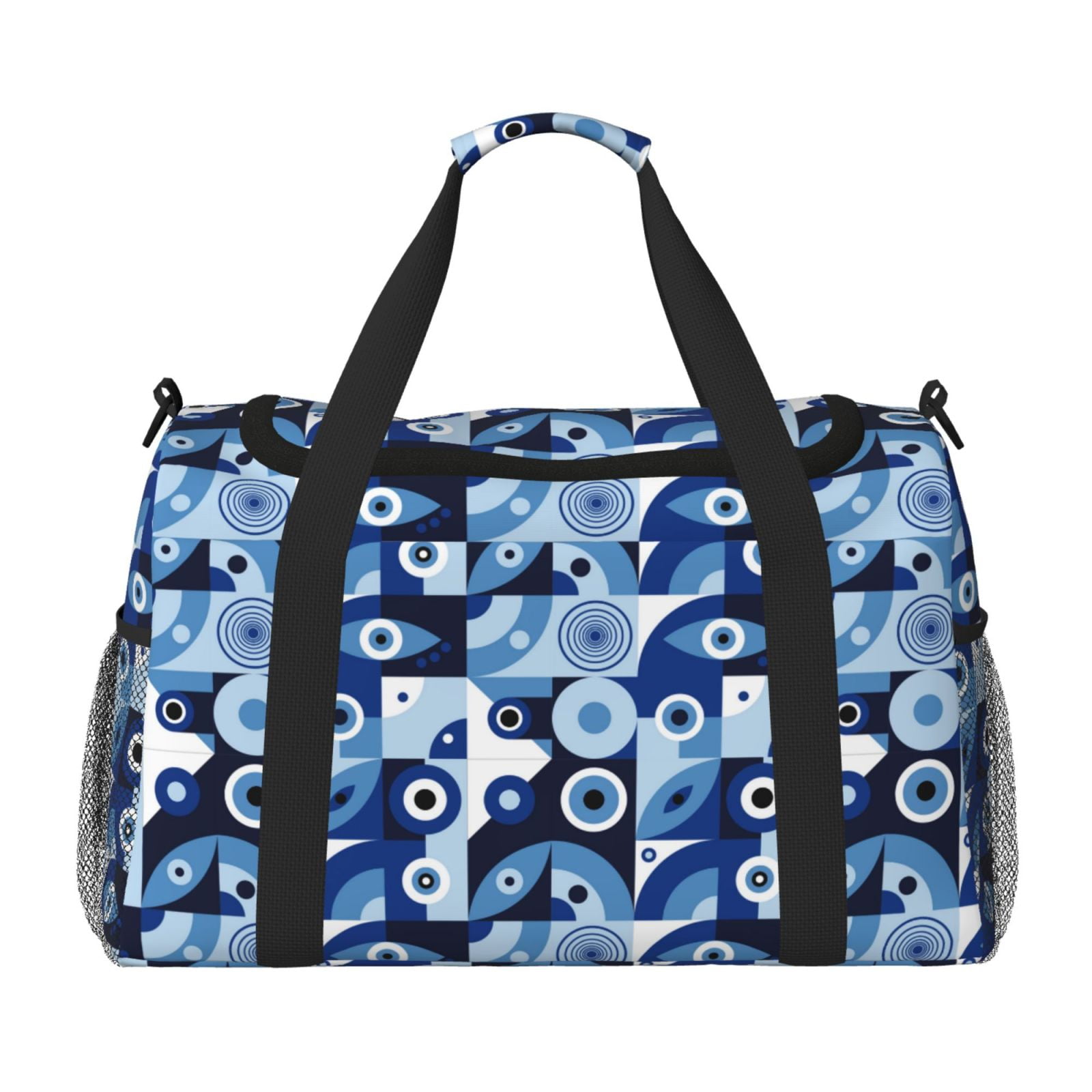 Bingfone Evil Eye Print Travel Duffel Tote Bag,Waterproof Shoulder ...
