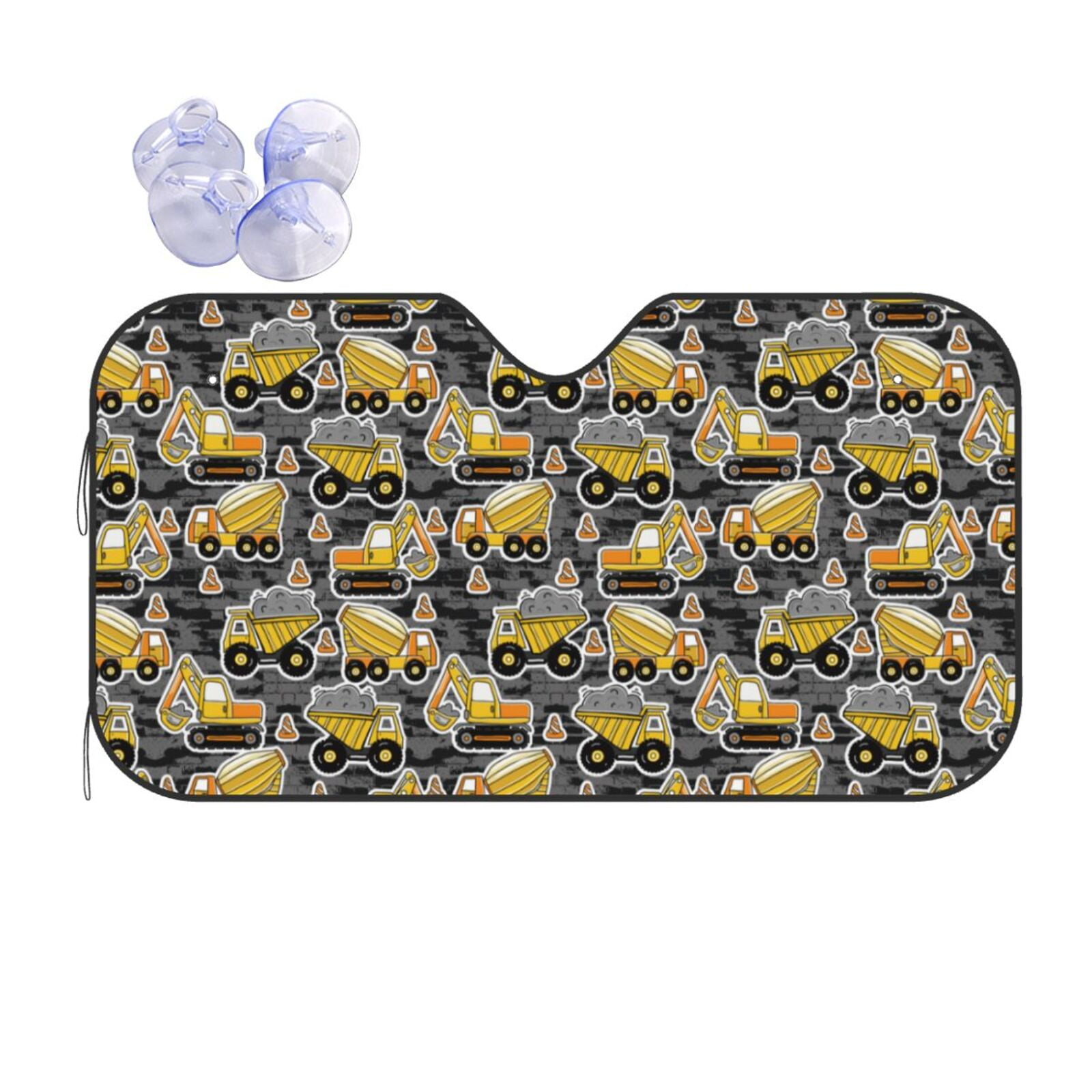 Bingfone Excavator At Work Car Windshield Sun Shade Protector Keep Your ...