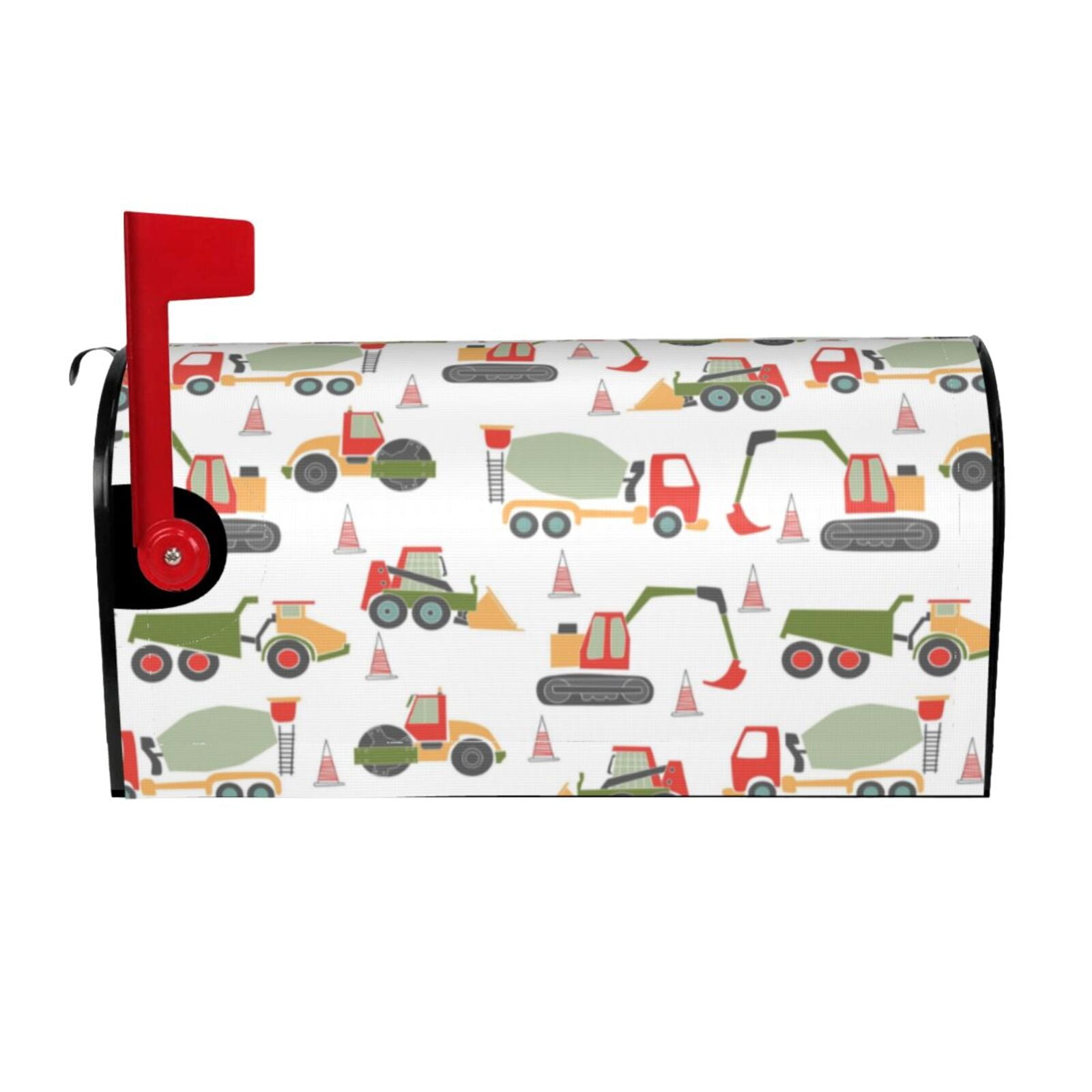 Bingfone Excavator Magnetic Mailbox Cover Standard Size For Garden Yard ...