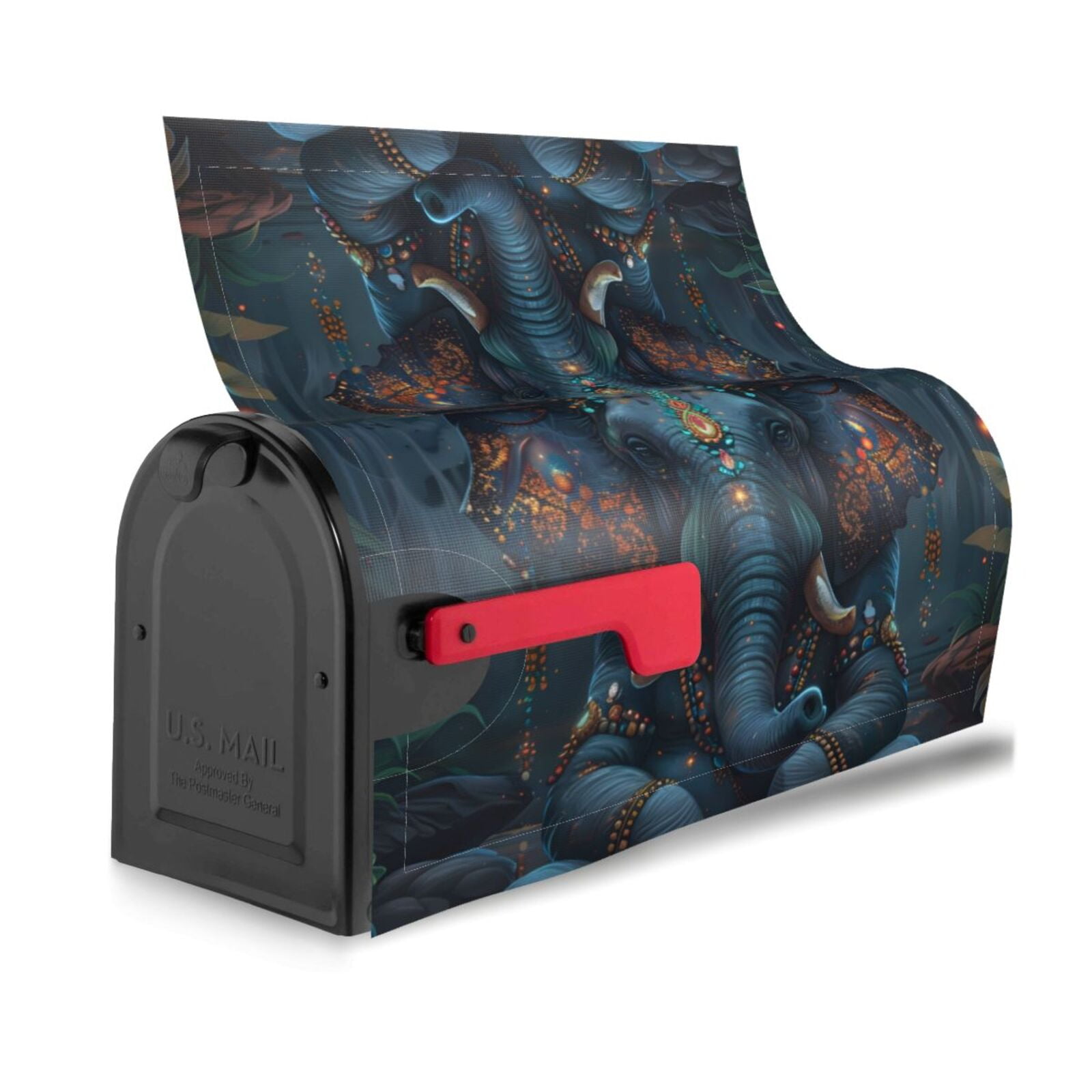 Bingfone Exotic Elephant Magnetic Mailbox Cover Standard Size for ...