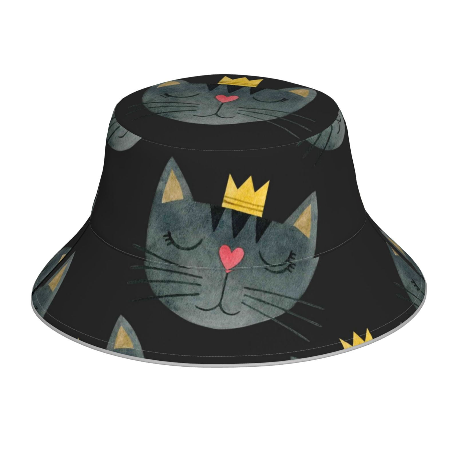 Bingfone Faces Of The Cat Bucket Hat For Men Women,Packable Reversible ...