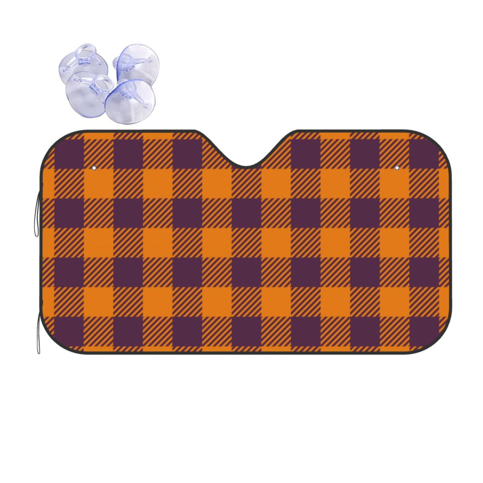 Bingfone Fall Buffalo Plaid Car Windshield Sun Shade Protector Keep ...