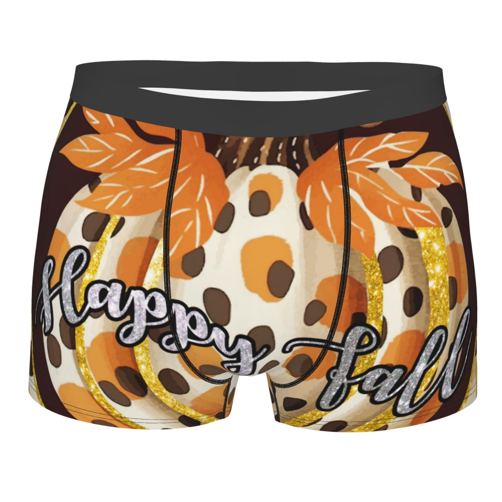 Bingfone Fall Farmhouse Pumpkins Men's Underwear - Casual Stretch Boxer ...