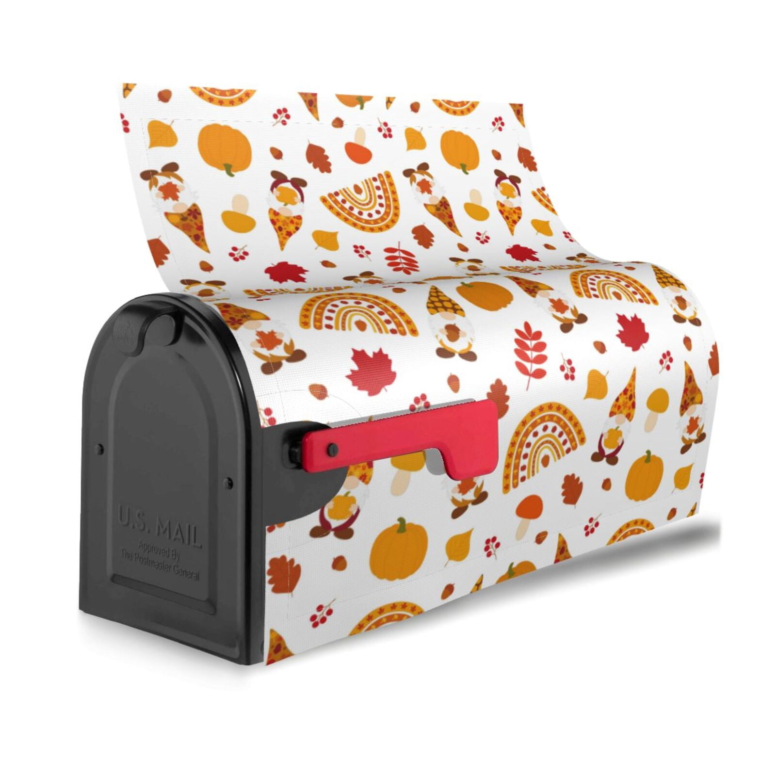 Bingfone Fall Gnomes Harvest Magnetic Mailbox Cover Standard Size for ...