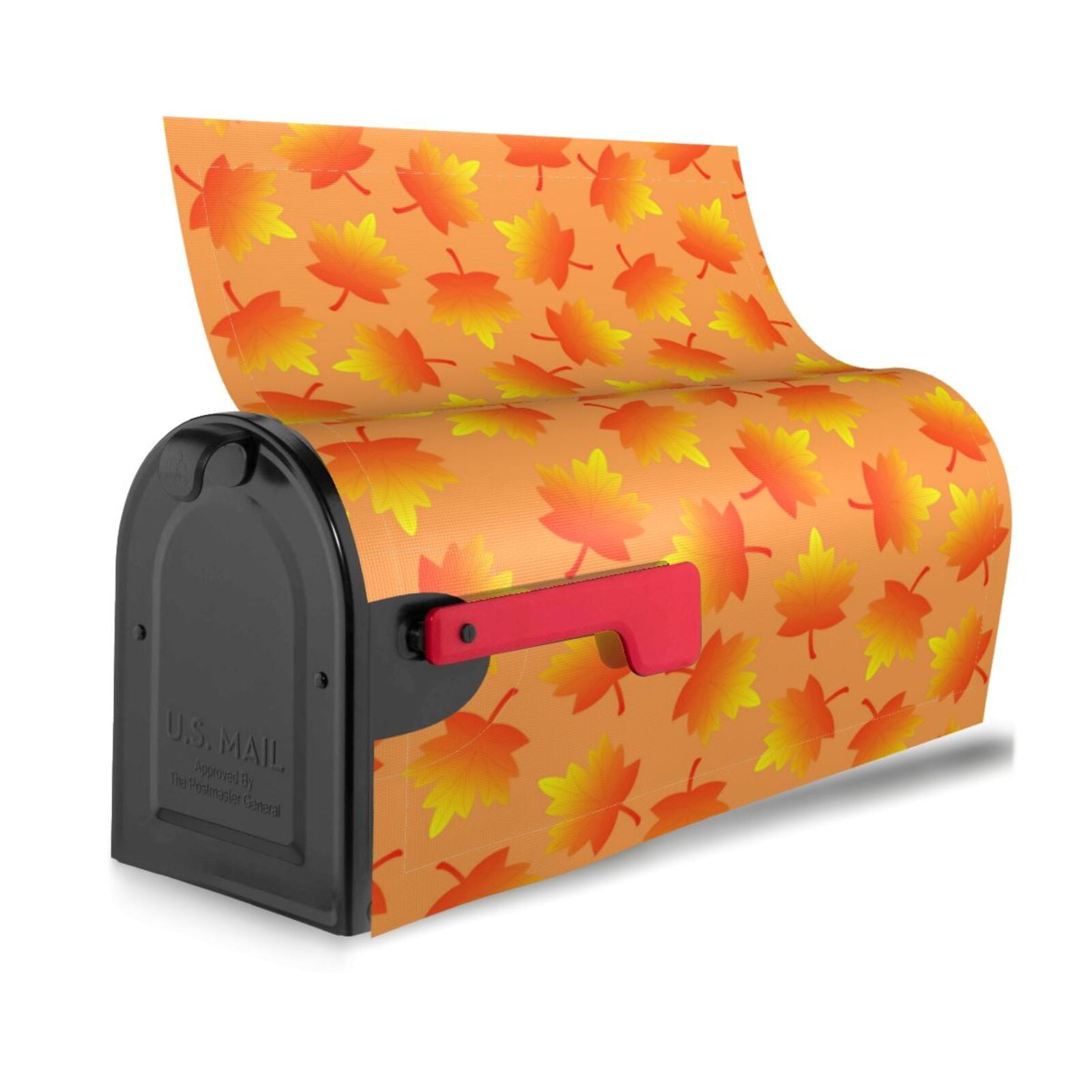 Bingfone Fall Maple Leaves Magnetic Mailbox Cover Standard Size for ...