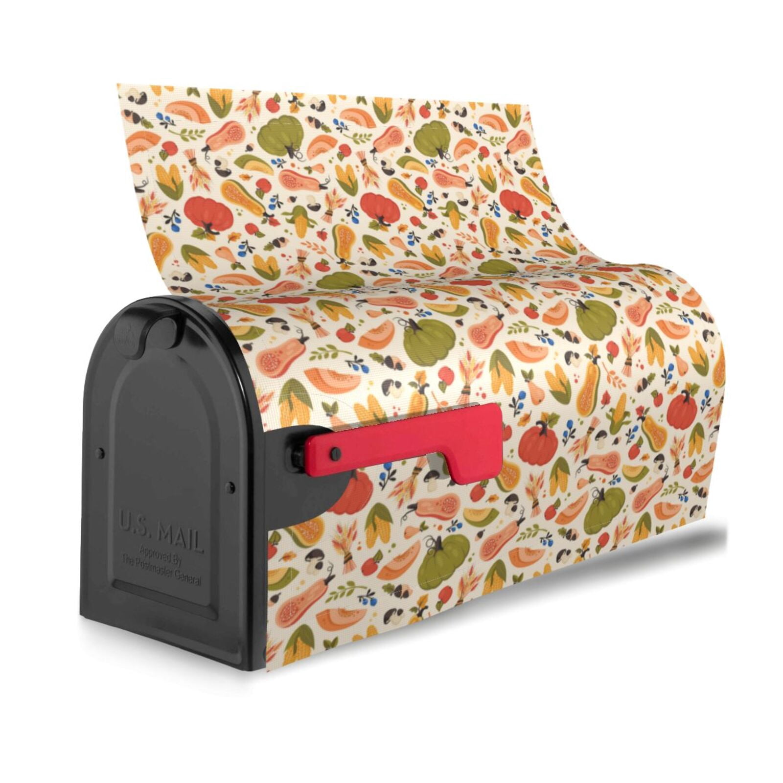 Bingfone Fall Pumpkin Magnetic Mailbox Cover Standard Size for Garden ...
