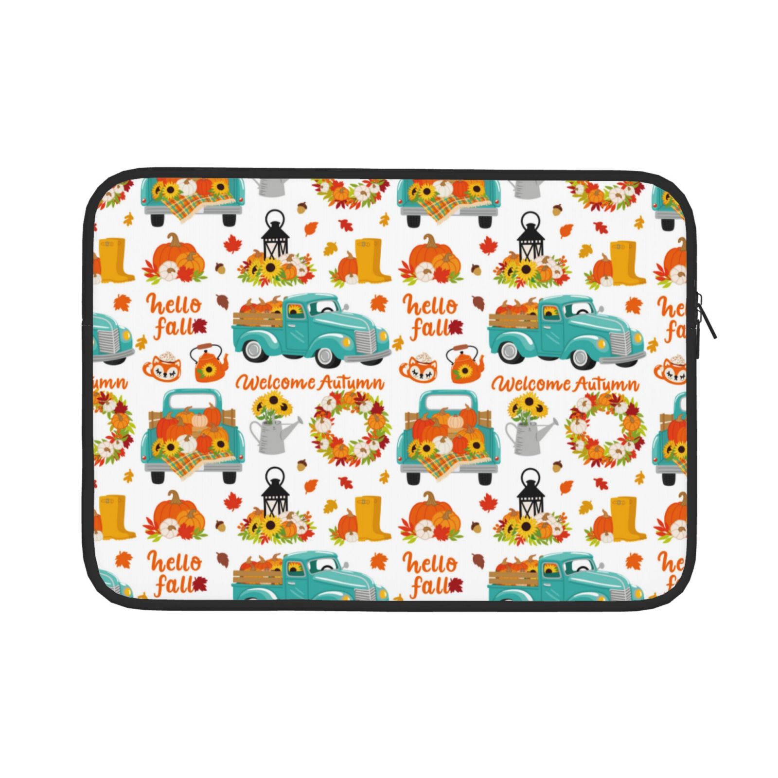Bingfone Fall Pumpkins And Sunflowers Laptop Sleeve Case 15 inch , 360 ...