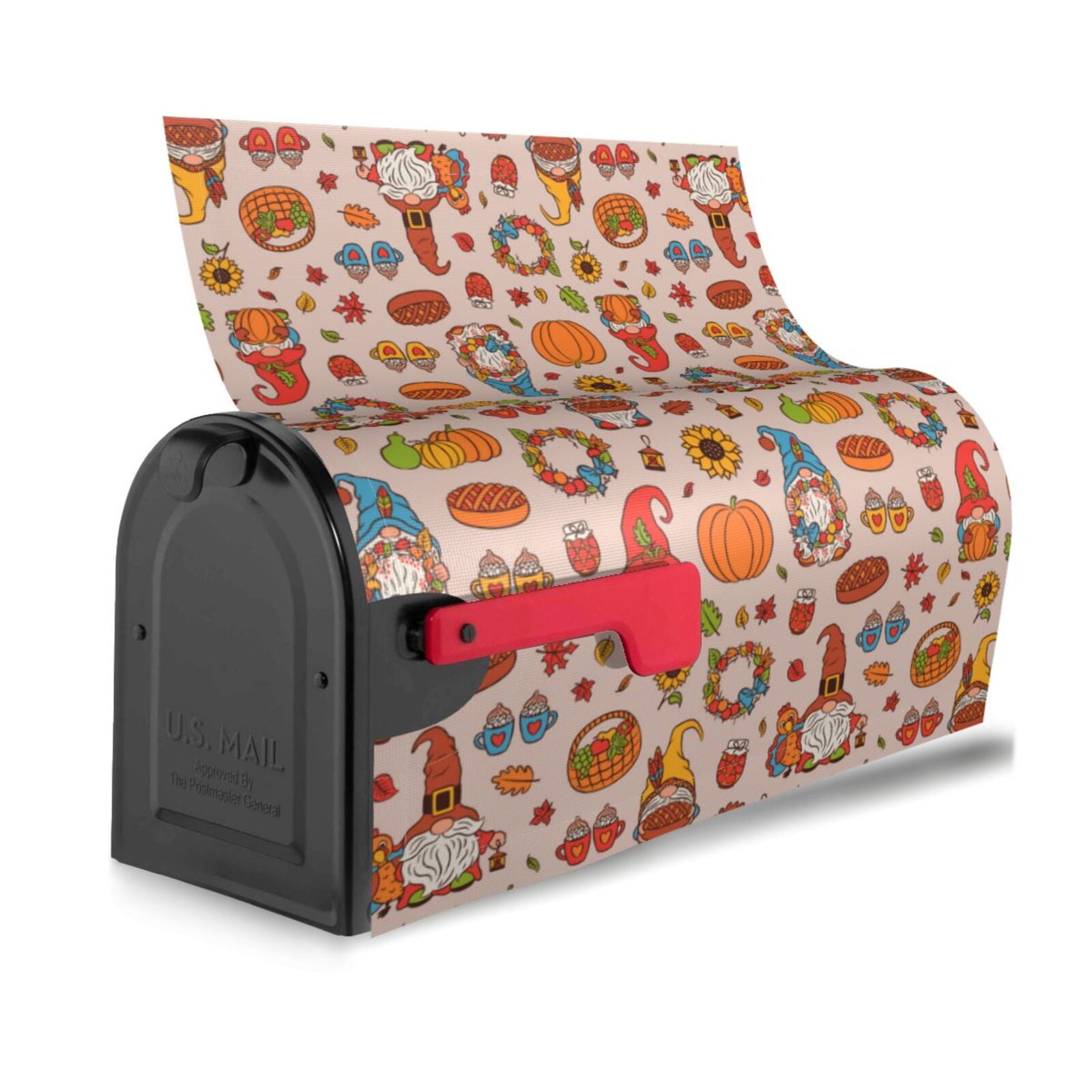 Bingfone Fall Thanksgiving Magnetic Mailbox Cover Standard Size for ...