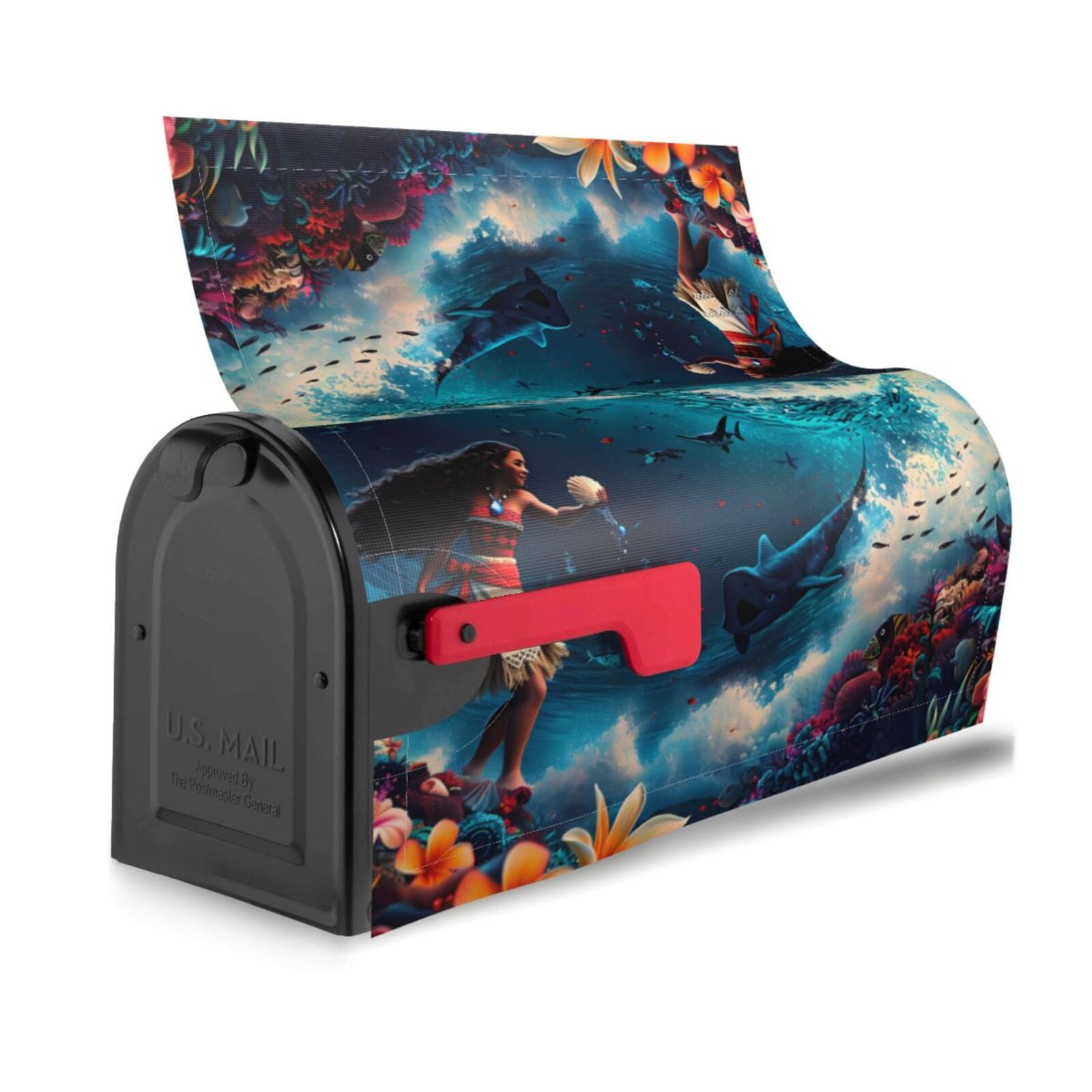 Bingfone Fantasy Underwater Adventure Magnetic Mailbox Cover Standard ...