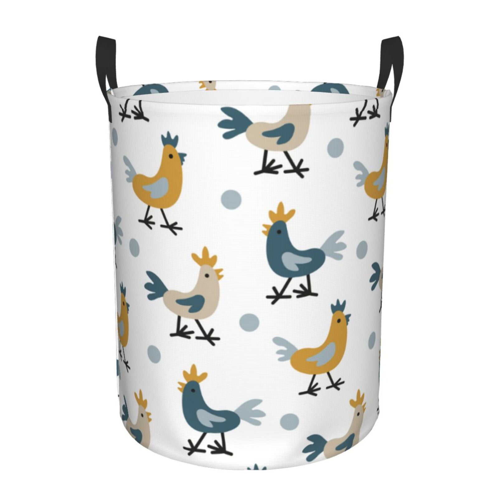Bingfone Farm Roosters Waterproof Foldable Laundry Hamper Bucket With ...