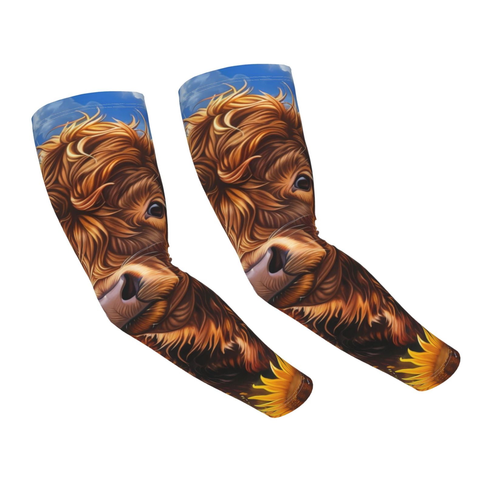 Bingfone Farmers Gardening Sleeves Sun Protection Arm Cooling Sleeves for Women Men with Thumb ...