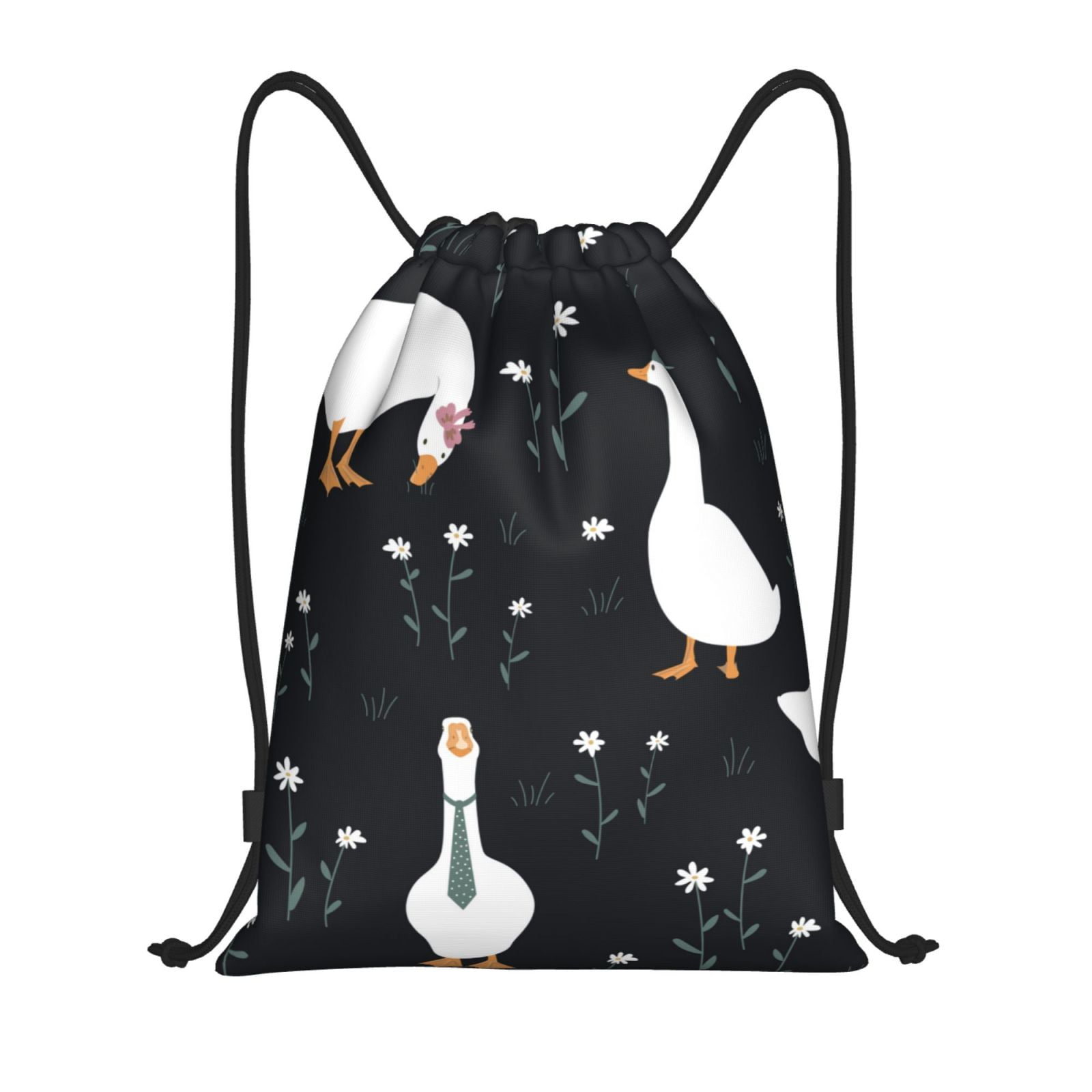 Bingfone Fashionable Goose Drawstrings Backpacks Bags For Men Women Gym ...