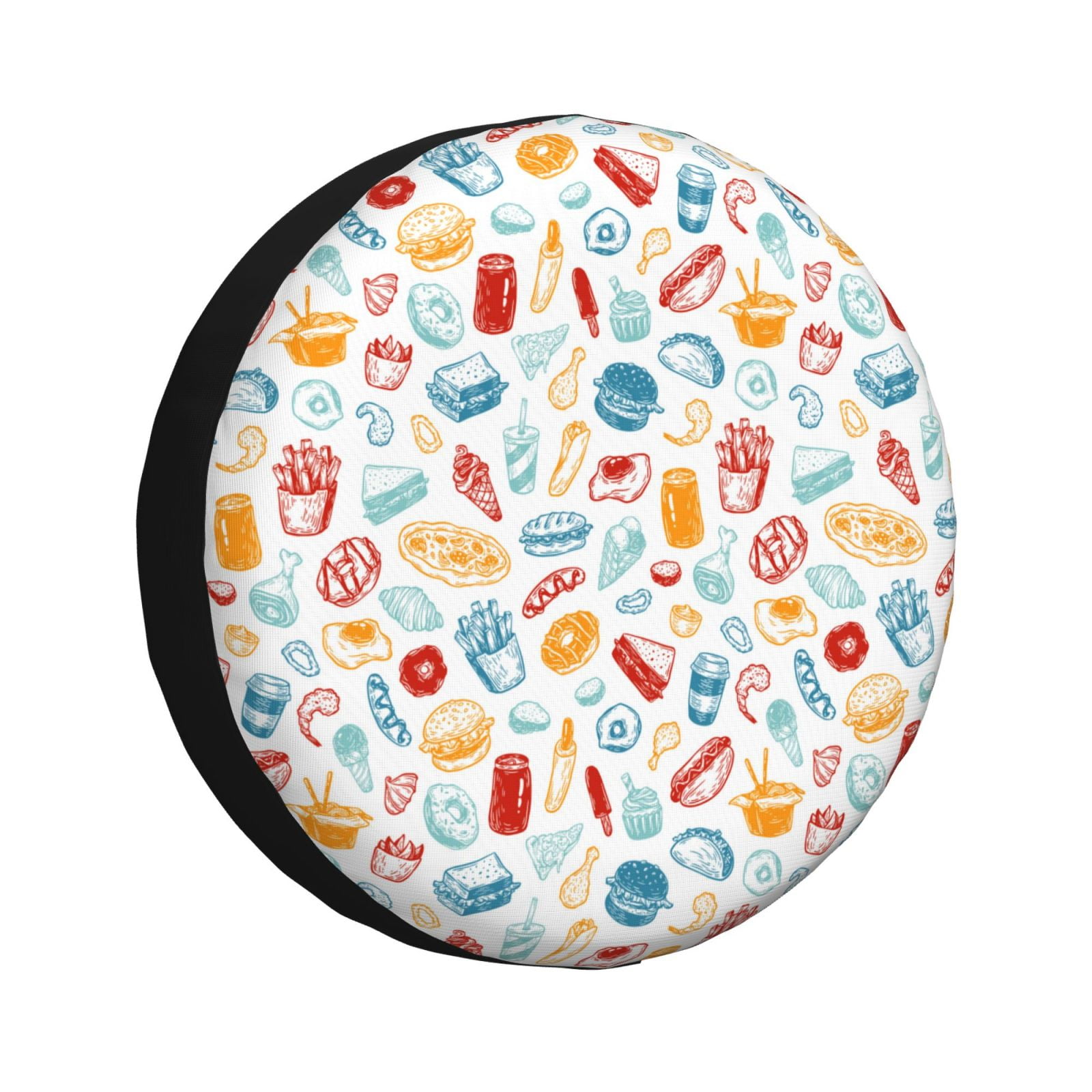 Bingfone Fast Food 2 Spare Tire Cover Weatherproof Universal Wheel ...