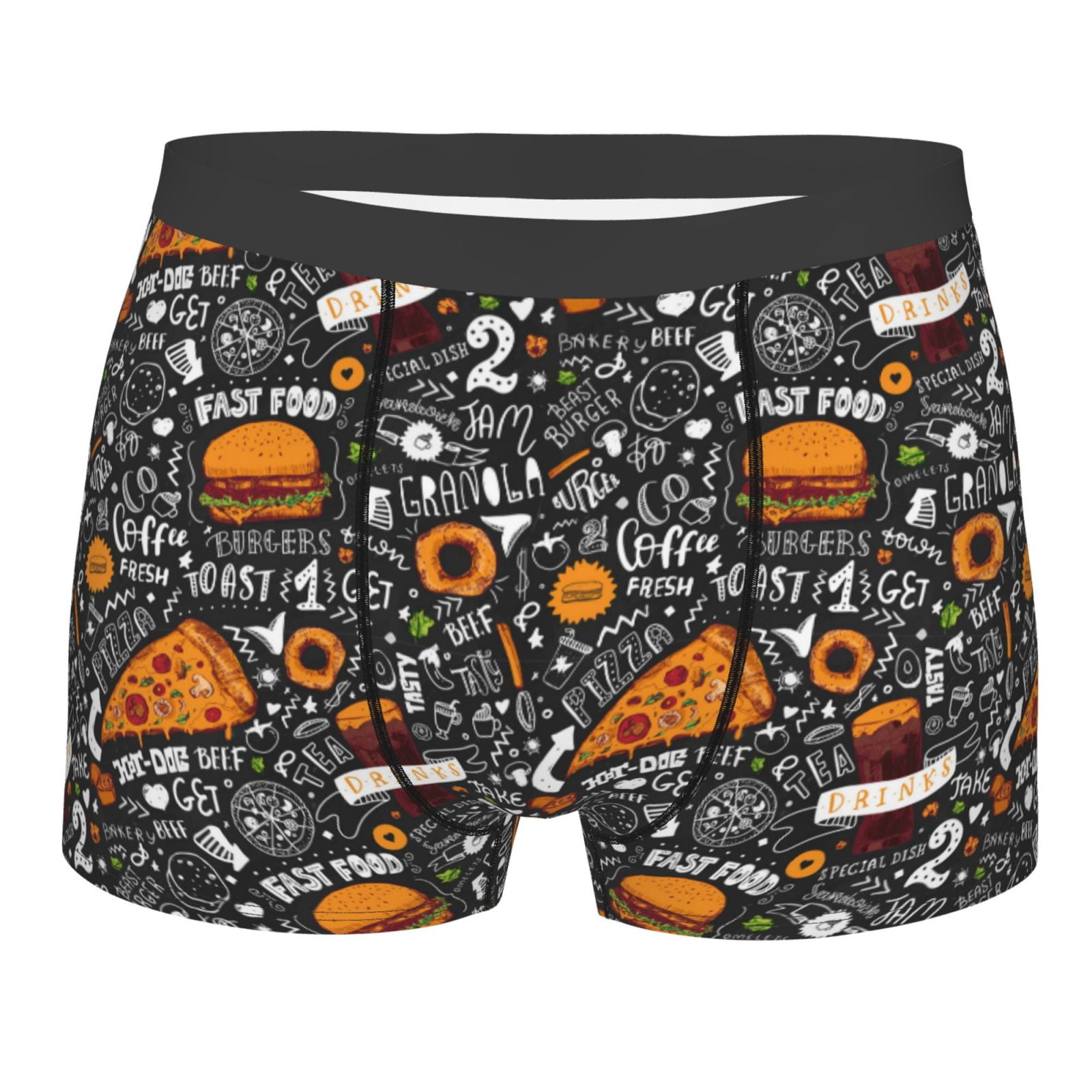 Bingfone Fastfood 1 Men's Underwear - Casual Stretch Boxer Briefs-X ...