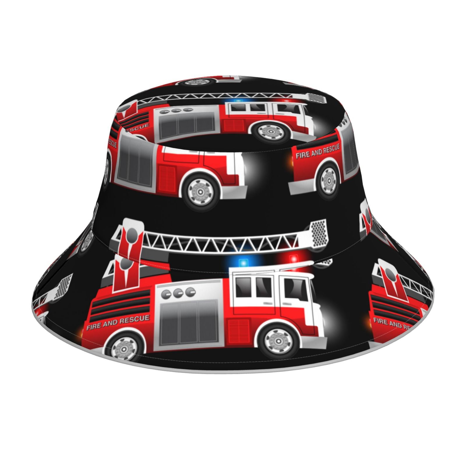 Bingfone Fire And Rescue Truck Bucket Hat For Men Women,Packable ...