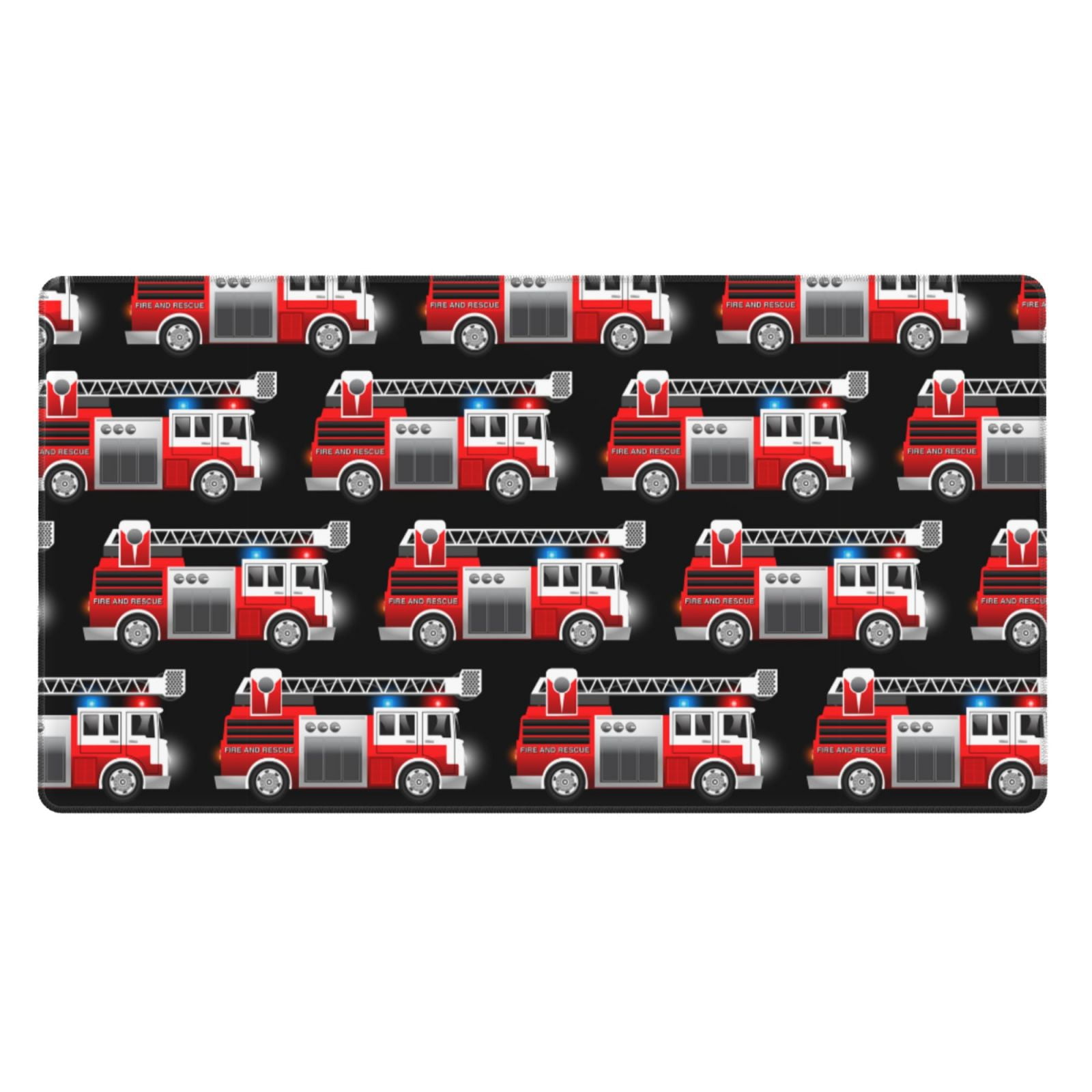 Bingfone Fire And Rescue Truck Large Gaming Mouse Pad,Extended Desk ...
