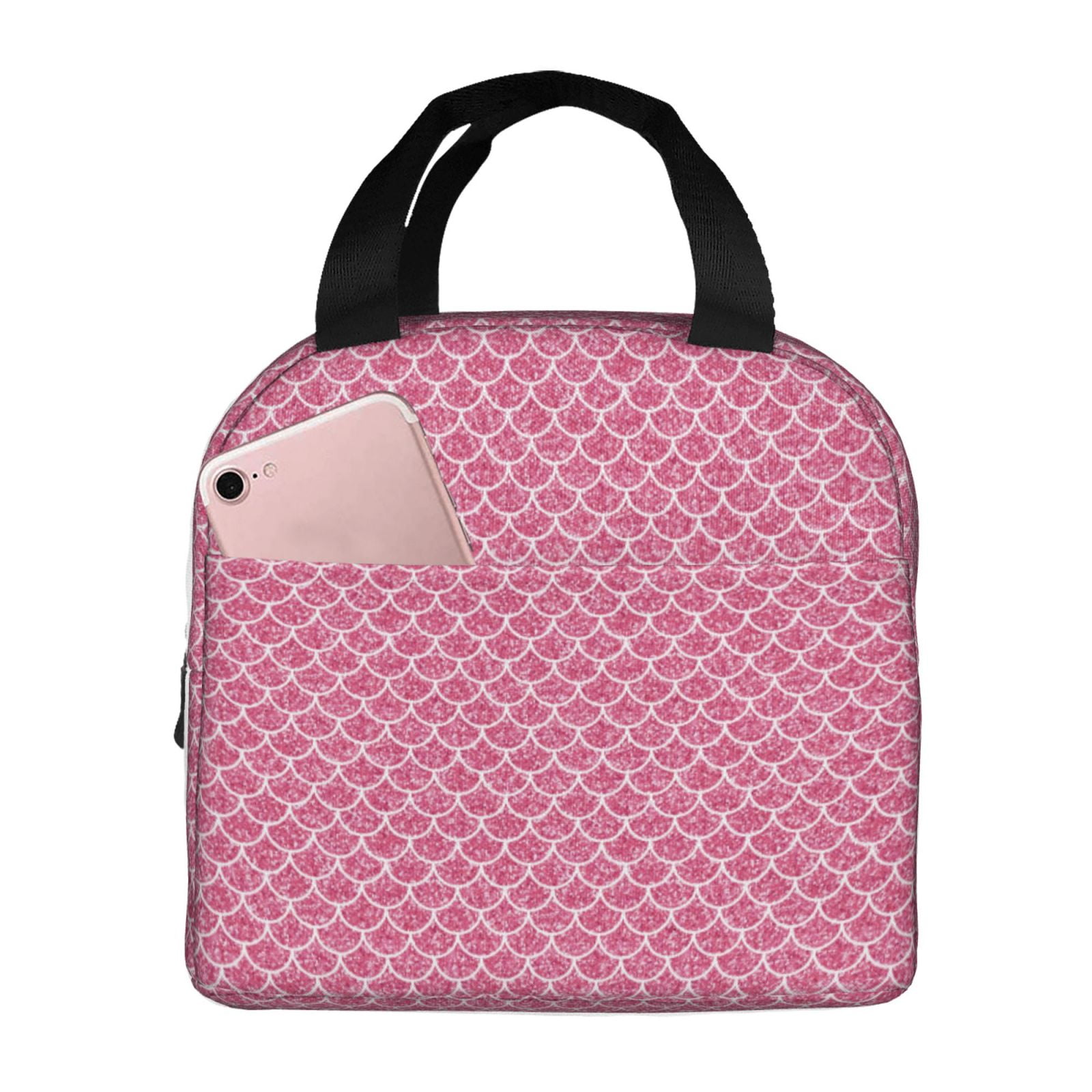 Bingfone Fish Scales Print Lunch Bag Insulated Lunch Box, Small ...