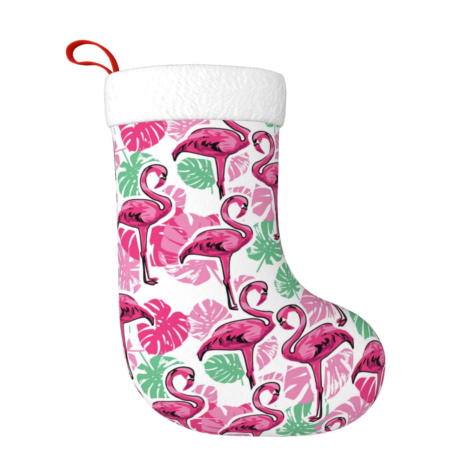 Bingfone Flamingo Print Personalized Christmas Stocking - Snowman ...