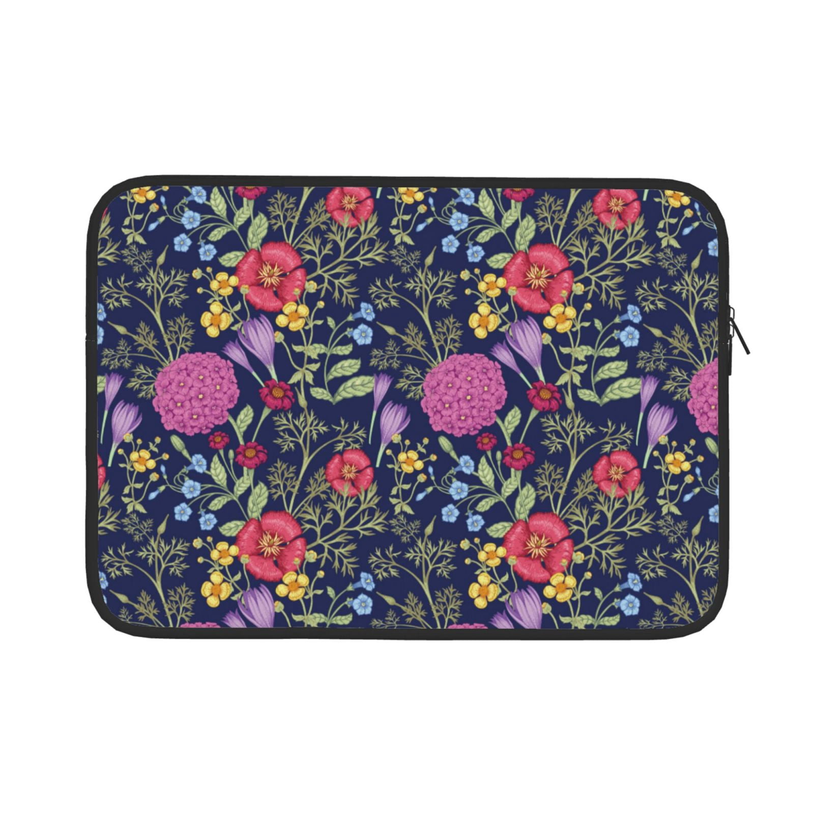 Bingfone Floral Laptop Sleeve Case 13 inch , 360° Protective Computer ...