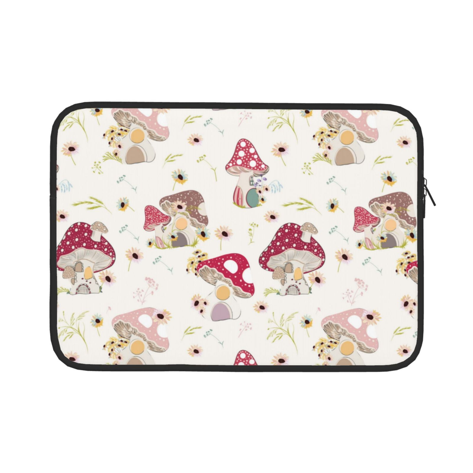 Bingfone Floral Mushroom Laptop Sleeve Case 13 inch , 360° Protective ...