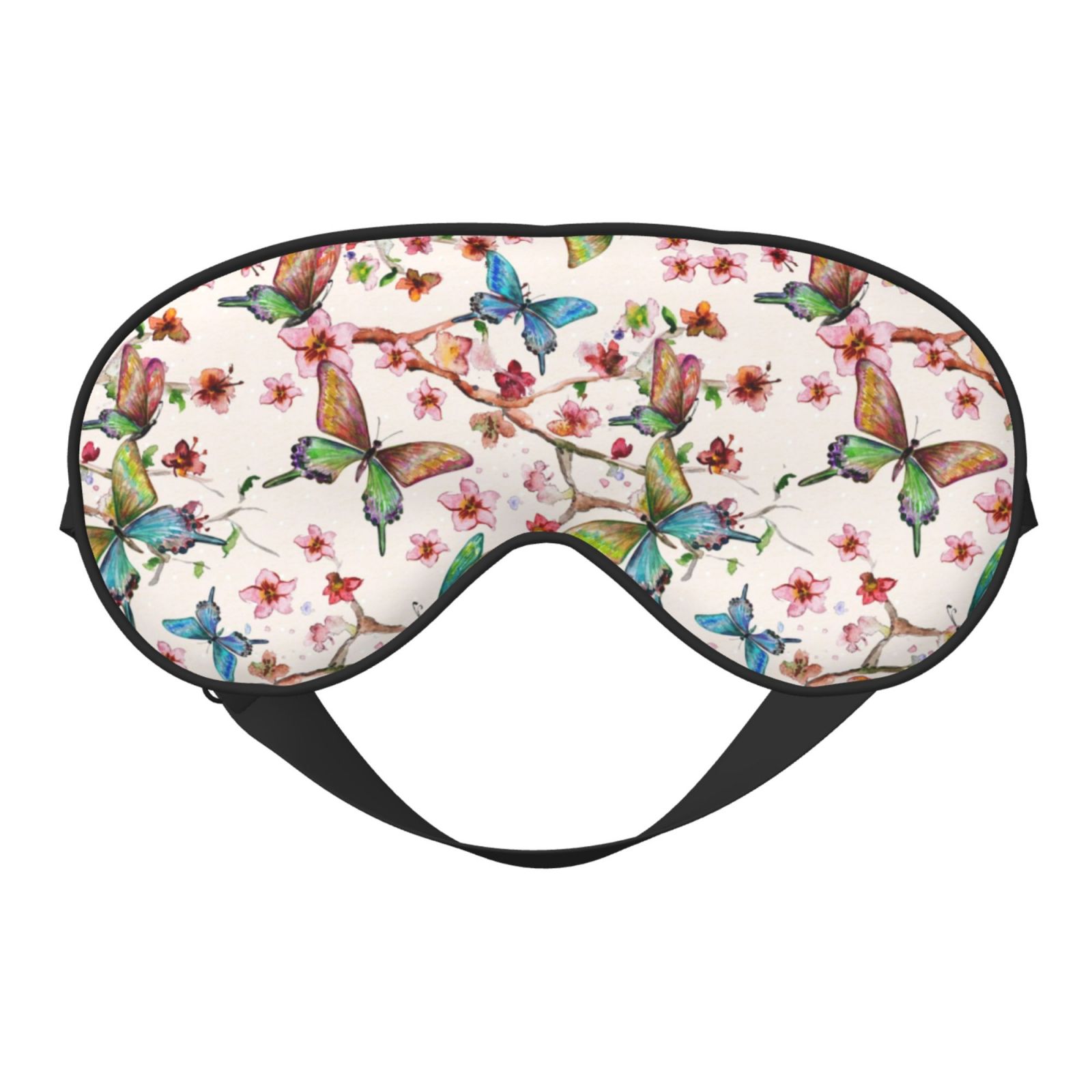 Bingfone Floral With Butterflies for Sleep Mask Eye Mask for Sleeping ...