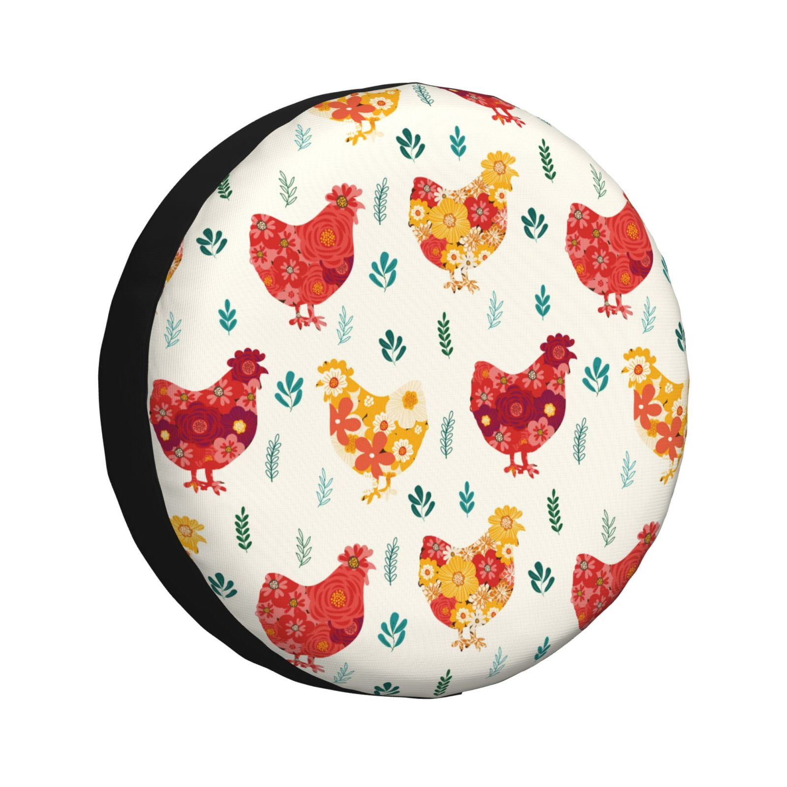 Bingfone Flower Chicken Spare Tire Cover Weatherproof Universal Wheel ...