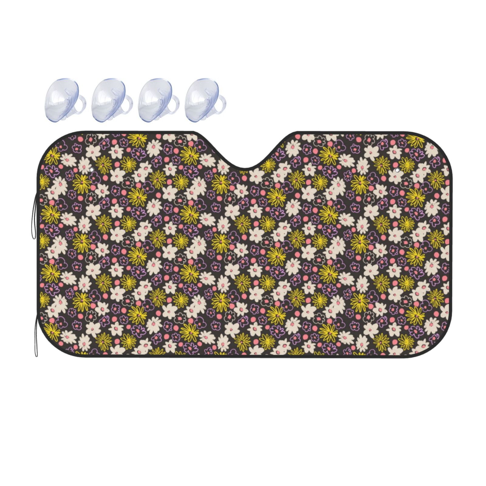 Bingfone Flowers Daisy Car Windshield Sunshade,Sun Foldable Sun Shield ...