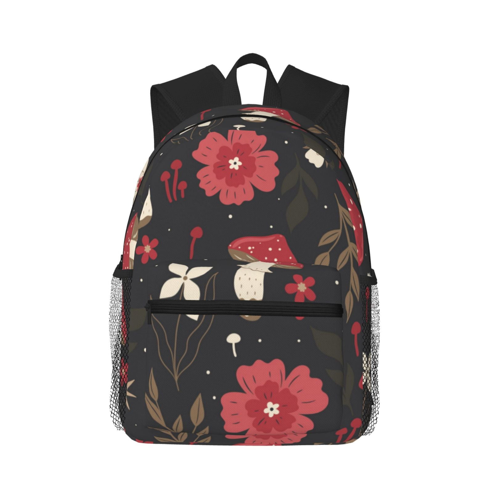 Bingfone Fly Agaric And Flowers Kids Backpack Girls And Boys Classic ...