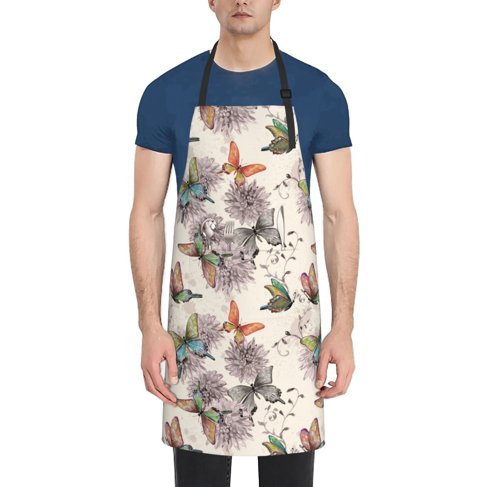 Bingfone Flying Butterflies-1 Apron Gifts For Men, Women Professional ...