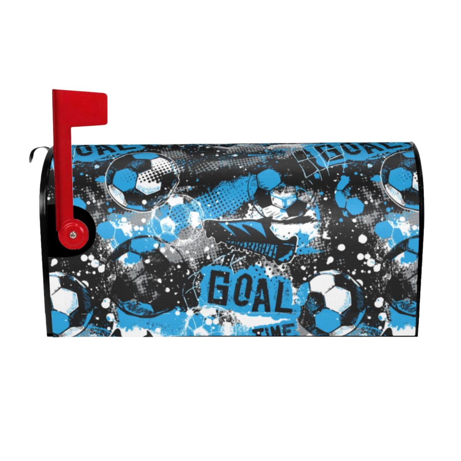 Bingfone Football Time Magnetic Mailbox Cover Standard Size For Garden ...