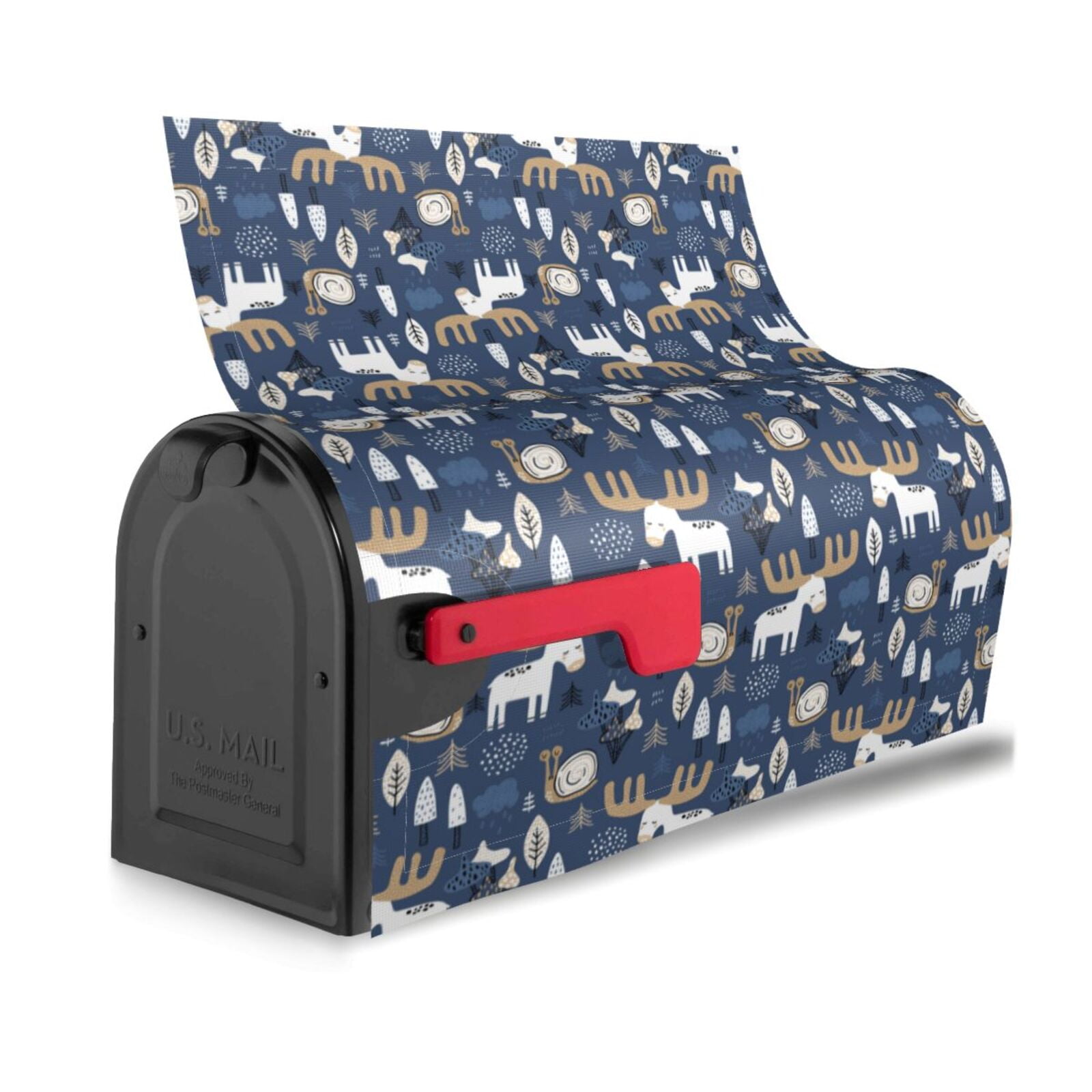 Bingfone Forest Elk Magnetic Mailbox Cover Standard Size for Garden ...