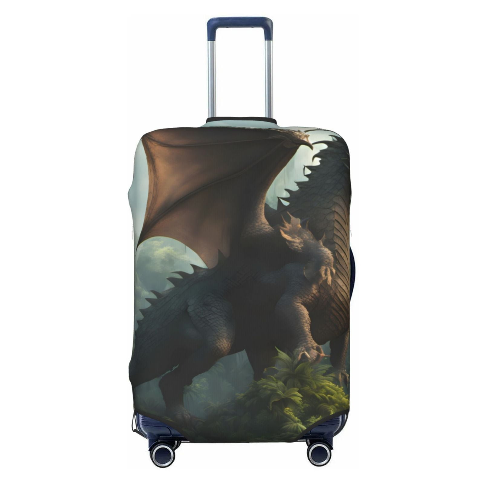 Bingfone Forest Stone-Colored Dragon Luggage Cover Washable Suitcase ...
