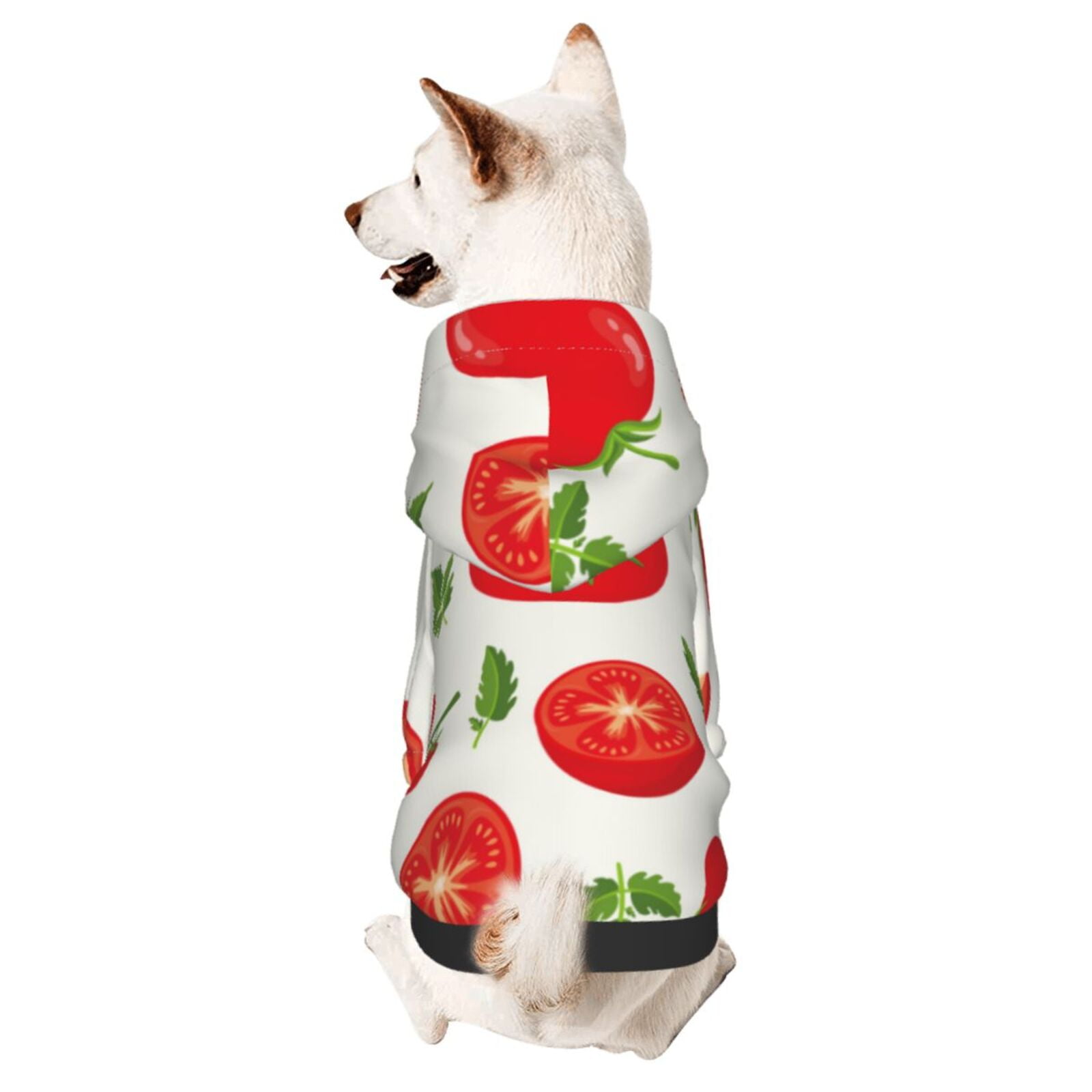 Bingfone Fresh Red Tomato Dog Clothes Hoodie, Pet Winter Coat,Puppy ...