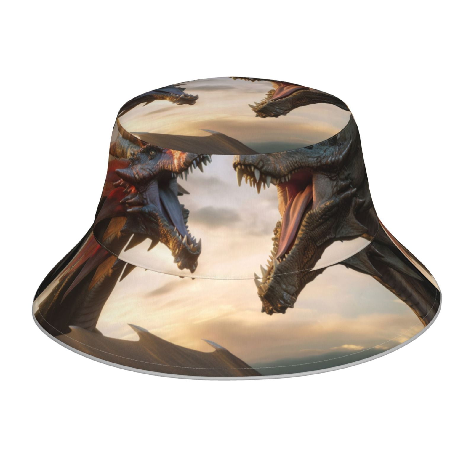 Bingfone Friendship Dragon Bucket Hat for Men Women,Packable Reversible ...