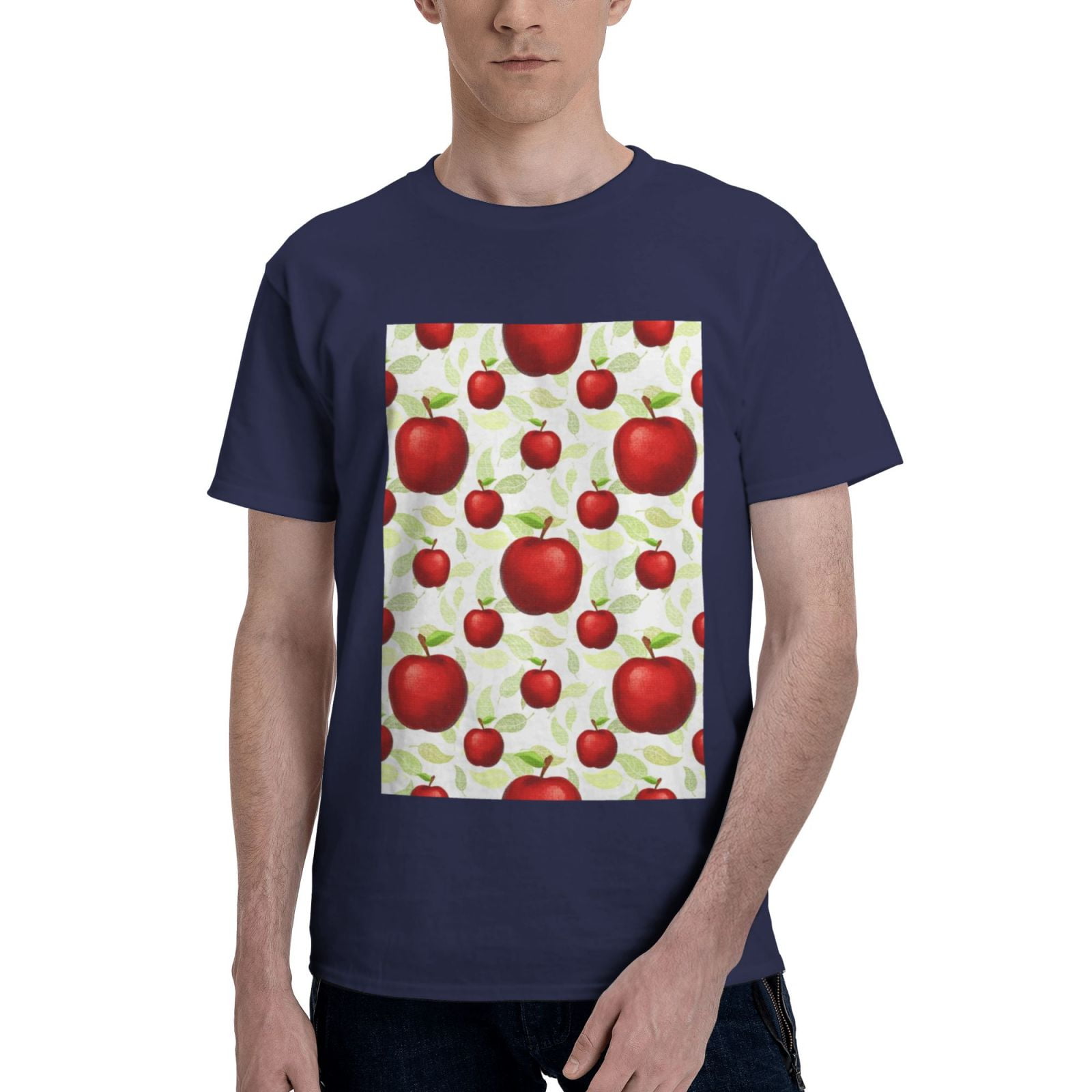 Bingfone Fruit Apples Men'S Loose Fit Short-Sleeve Pocket T-Shirt ...