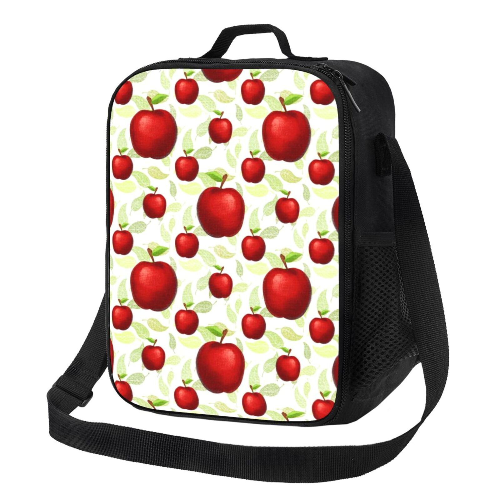 Bingfone Fruit Apples Reusable Insulated Lunch Bag Cooler For Work ...
