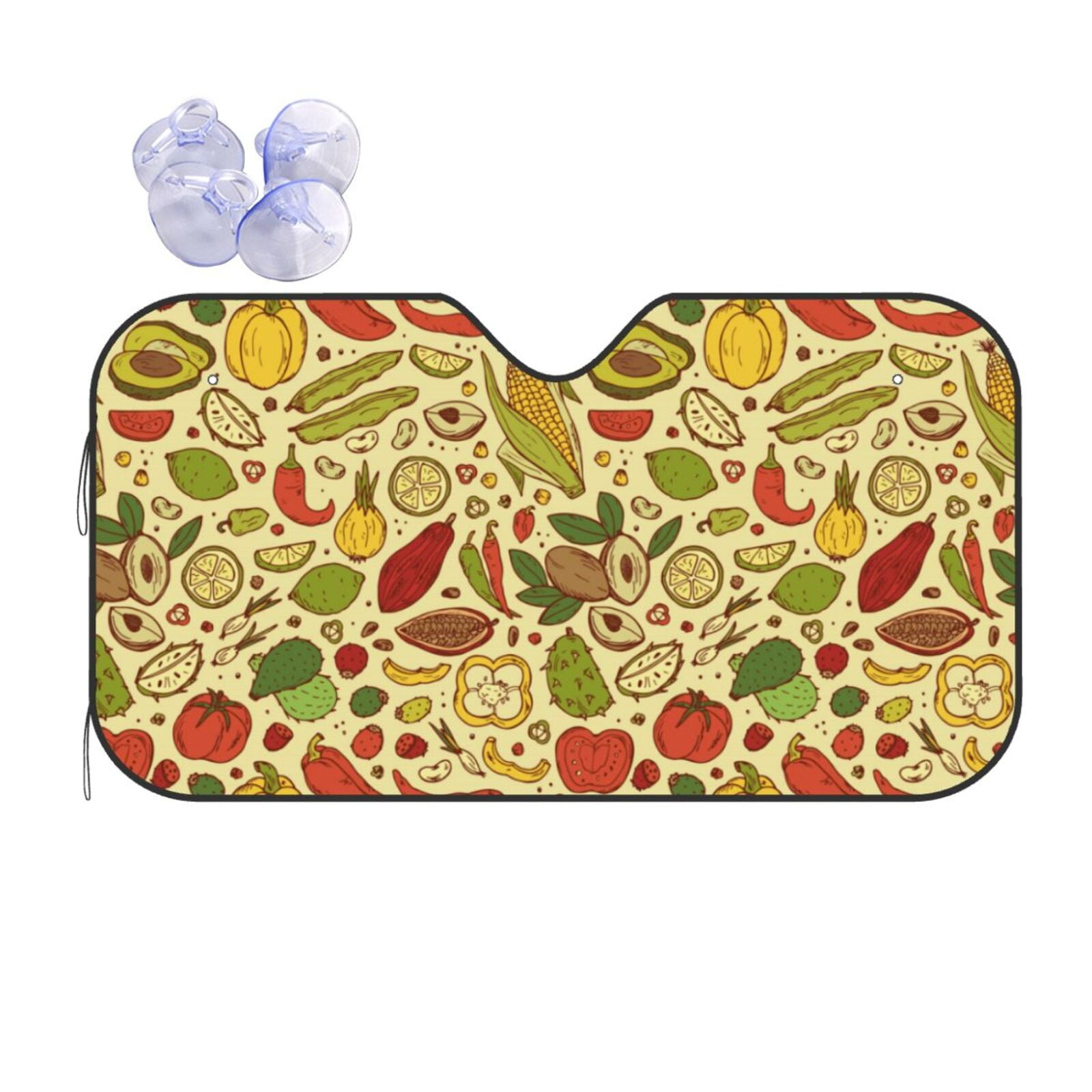 Bingfone Fruits And Vegetables Car Windshield Sun Shade Protector Keep ...