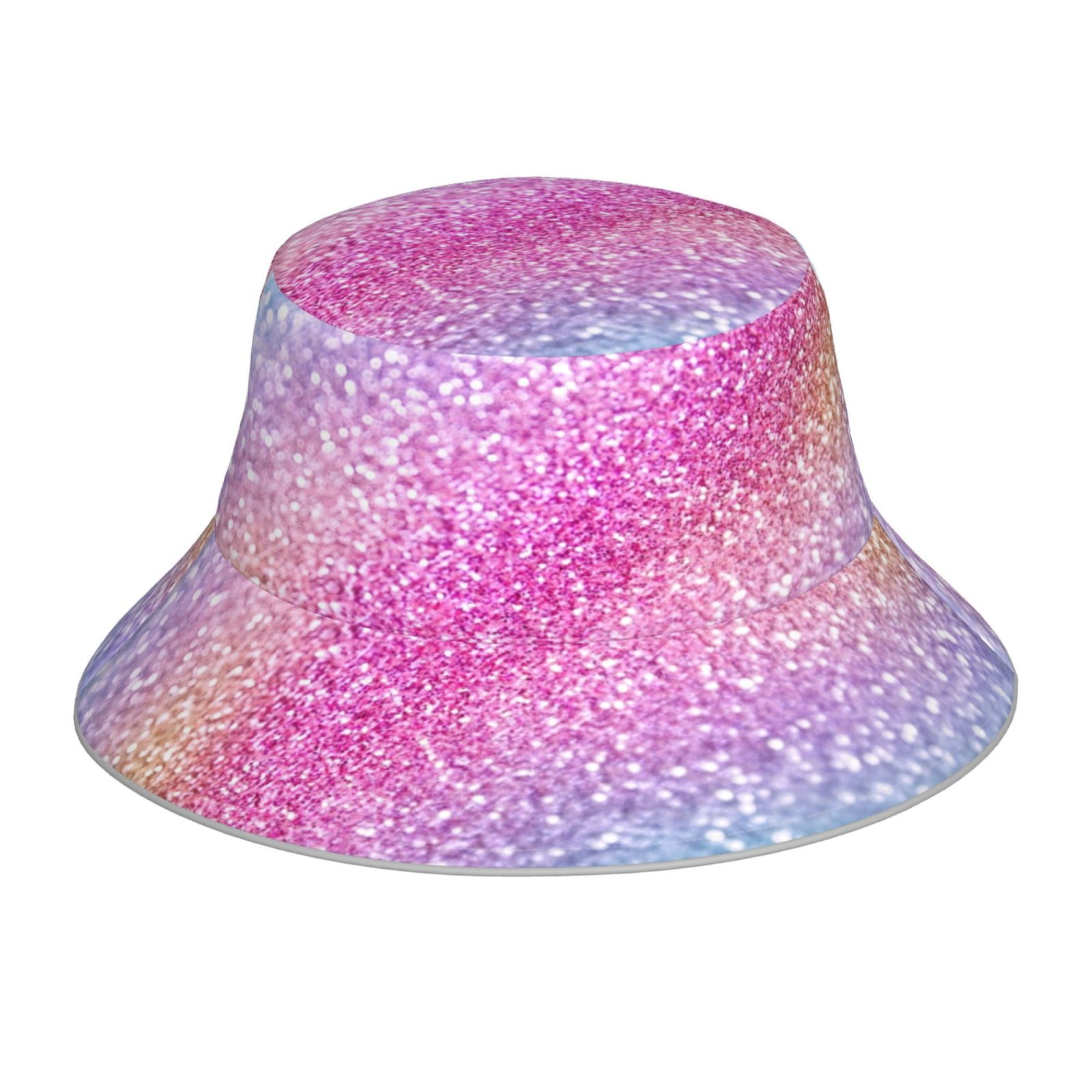Bingfone Fun Rainbow Pink Bucket Hat For Men Women,Packable Reversible ...