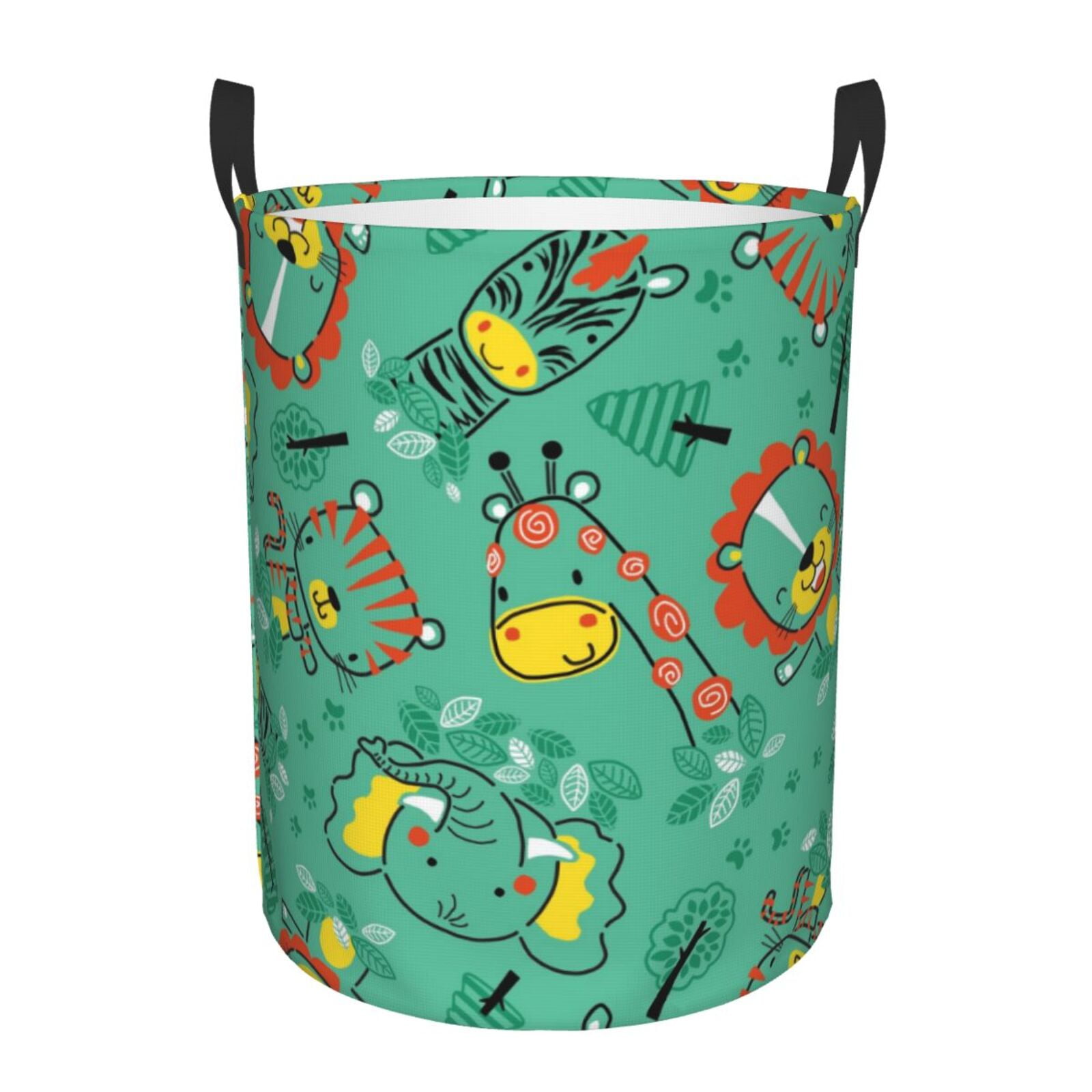 Bingfone Funny Animals In Jungle Waterproof Foldable Laundry Hamper ...