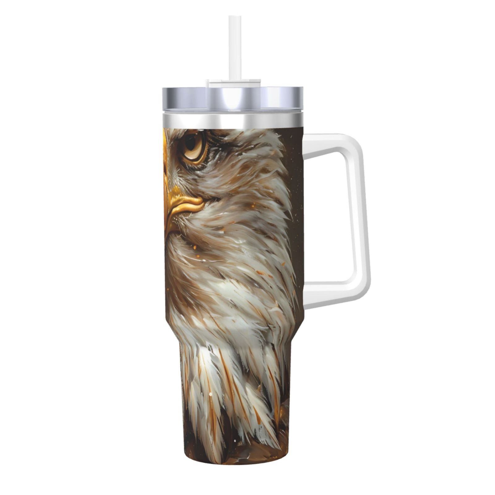 Bingfone Funny Bald Eagle for 40 Oz Stainless Steel Travel Mug Double ...