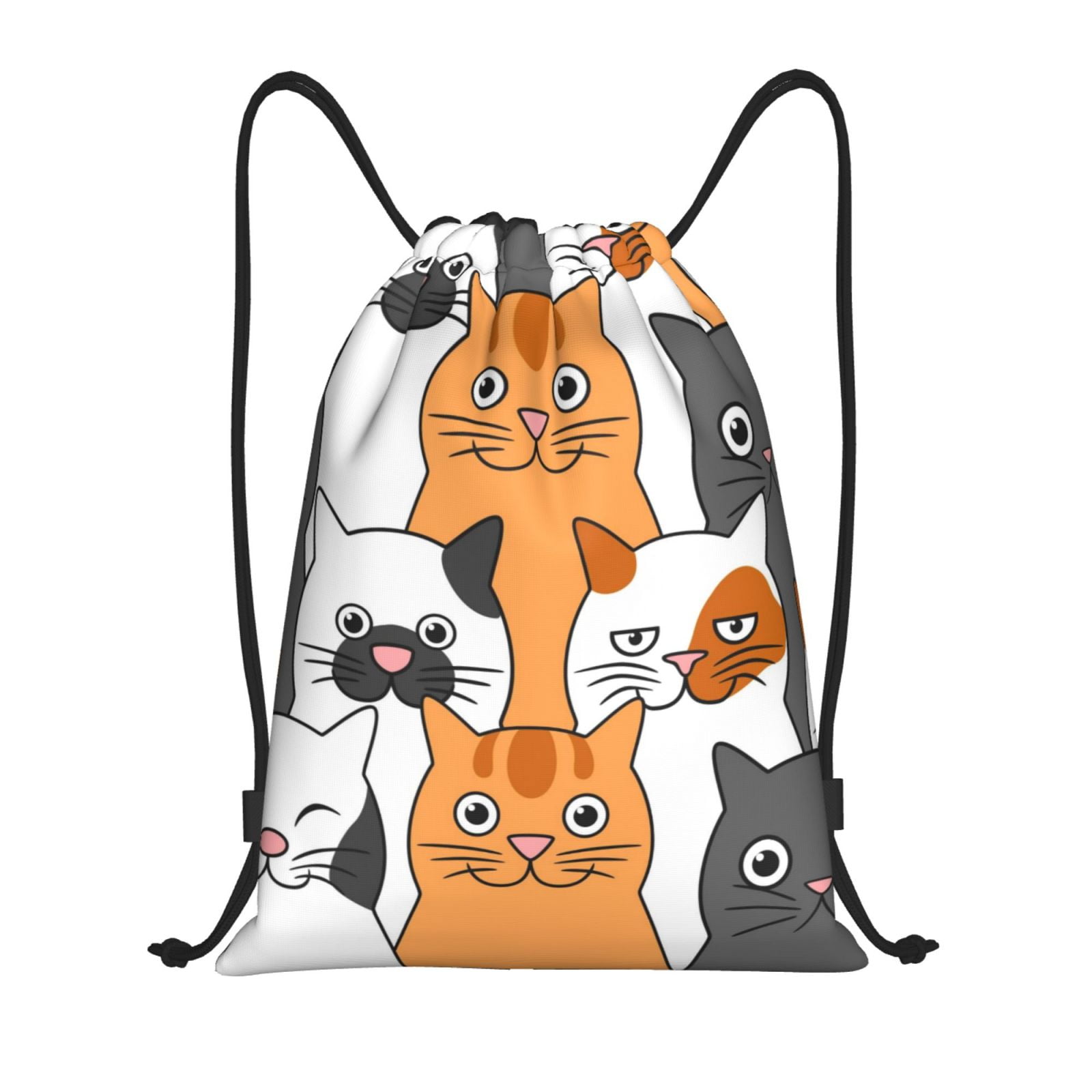 Bingfone Funny Cats Drawstrings Backpacks Bags For Men Women Gym ...