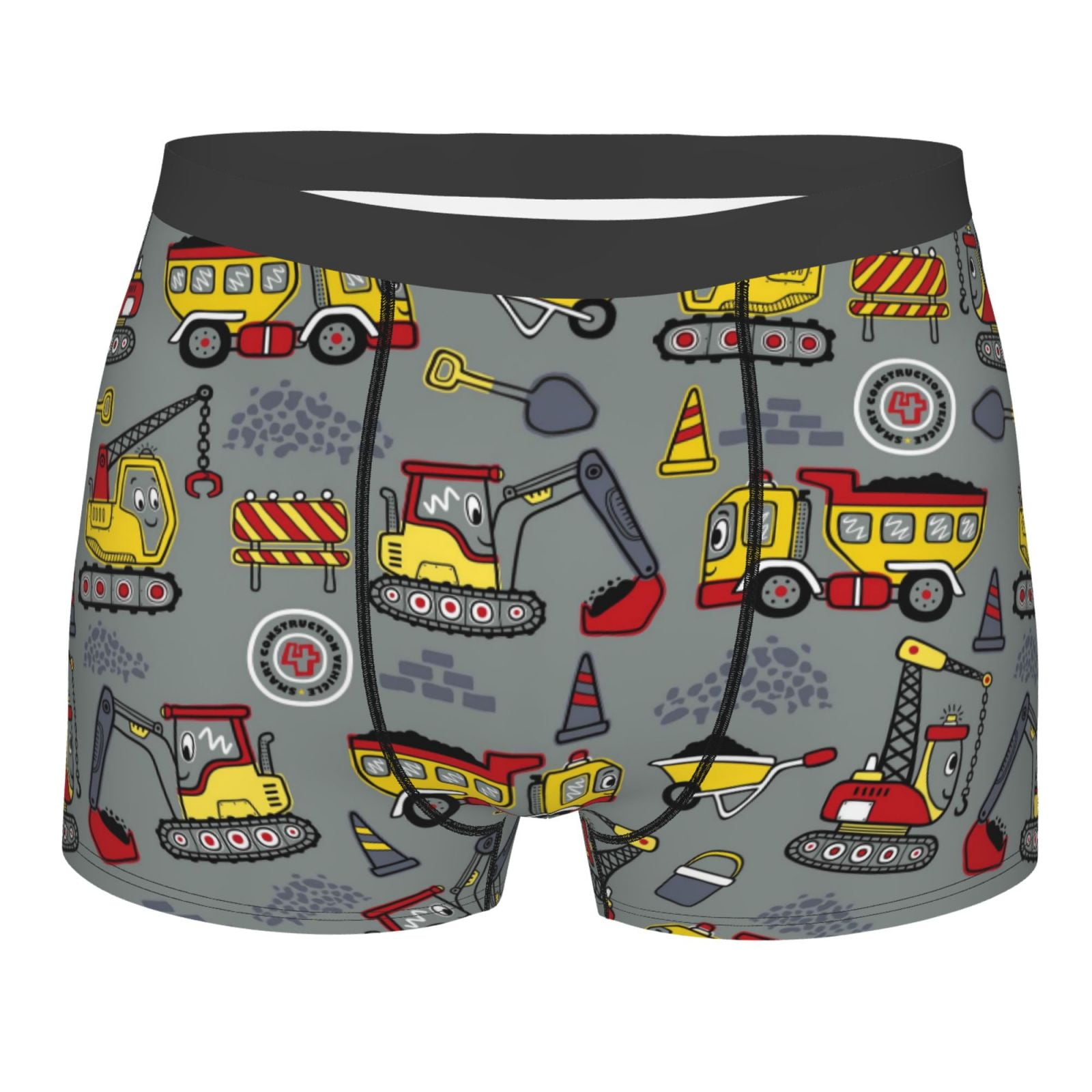 Bingfone Funny Construction Men'S Underwear - Casual Stretch Boxer ...
