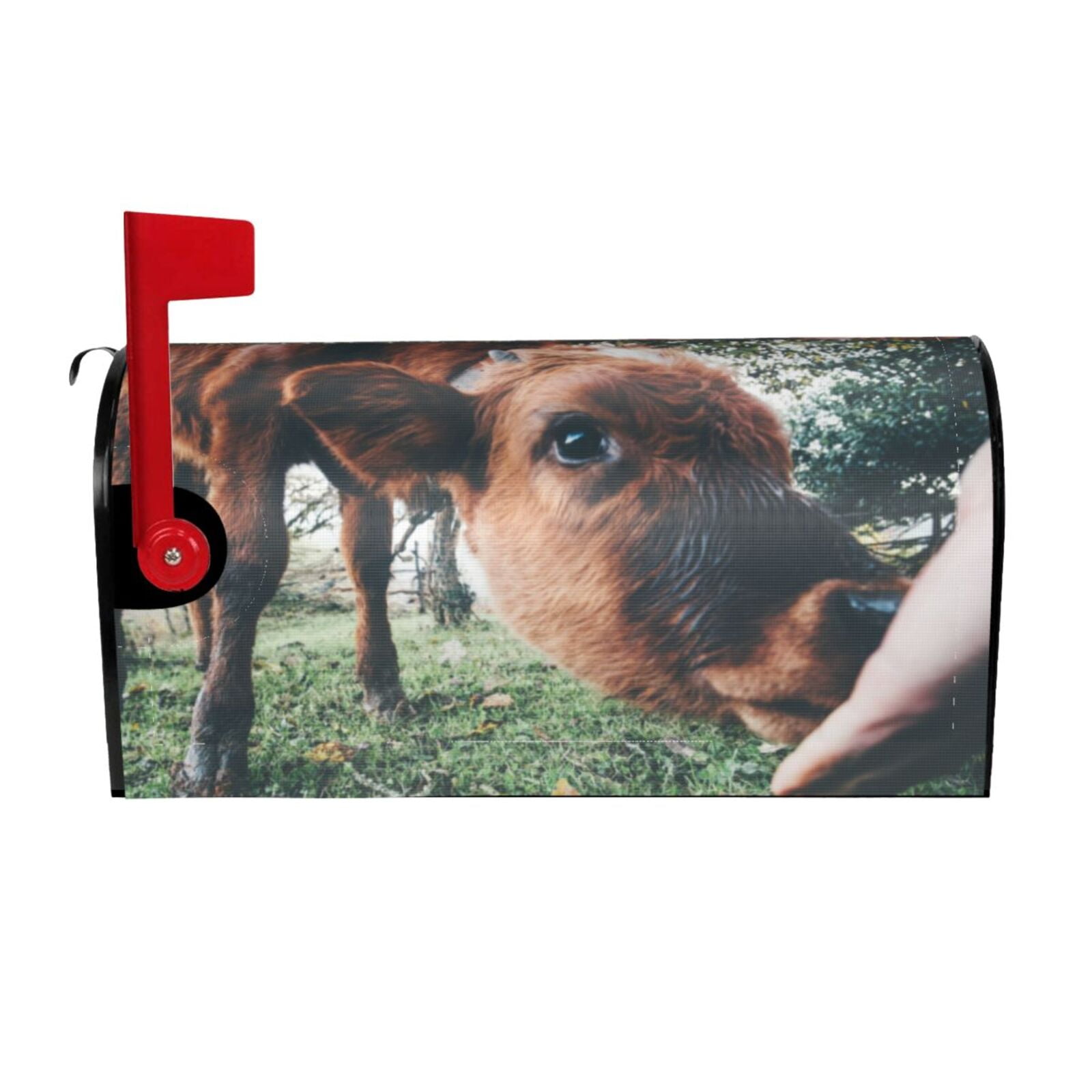 Bingfone Funny Cow Magnetic Mailbox Cover Standard Size For Garden Yard ...