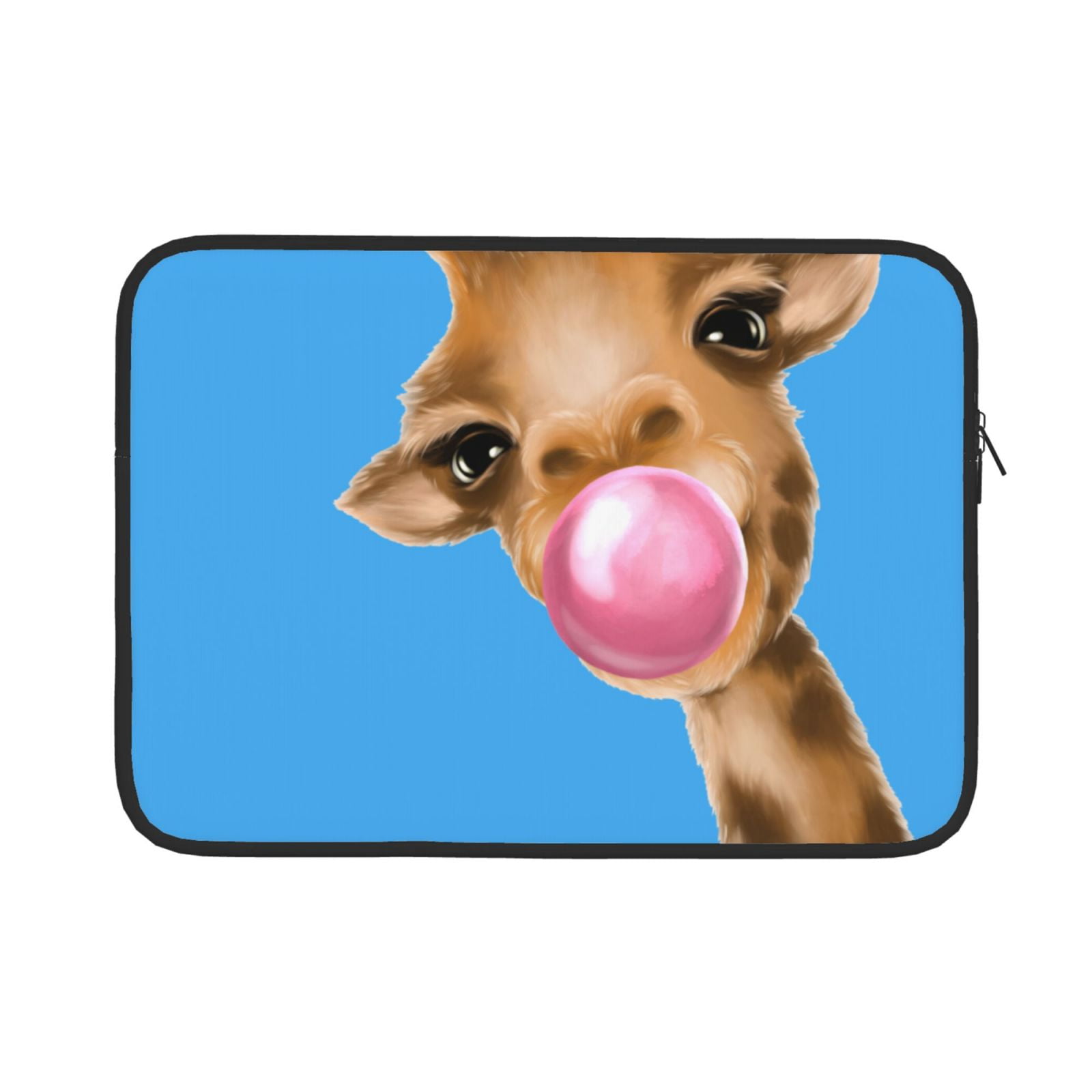 Bingfone Funny Giraffe Blowing Bubble Laptop Sleeve Case 13 Inch, 360 ...