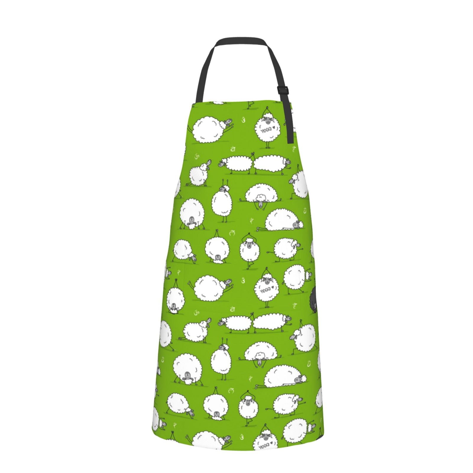 Bingfone Funny Sheep Doing Yoga Apron Gifts For Men, Women Professional ...